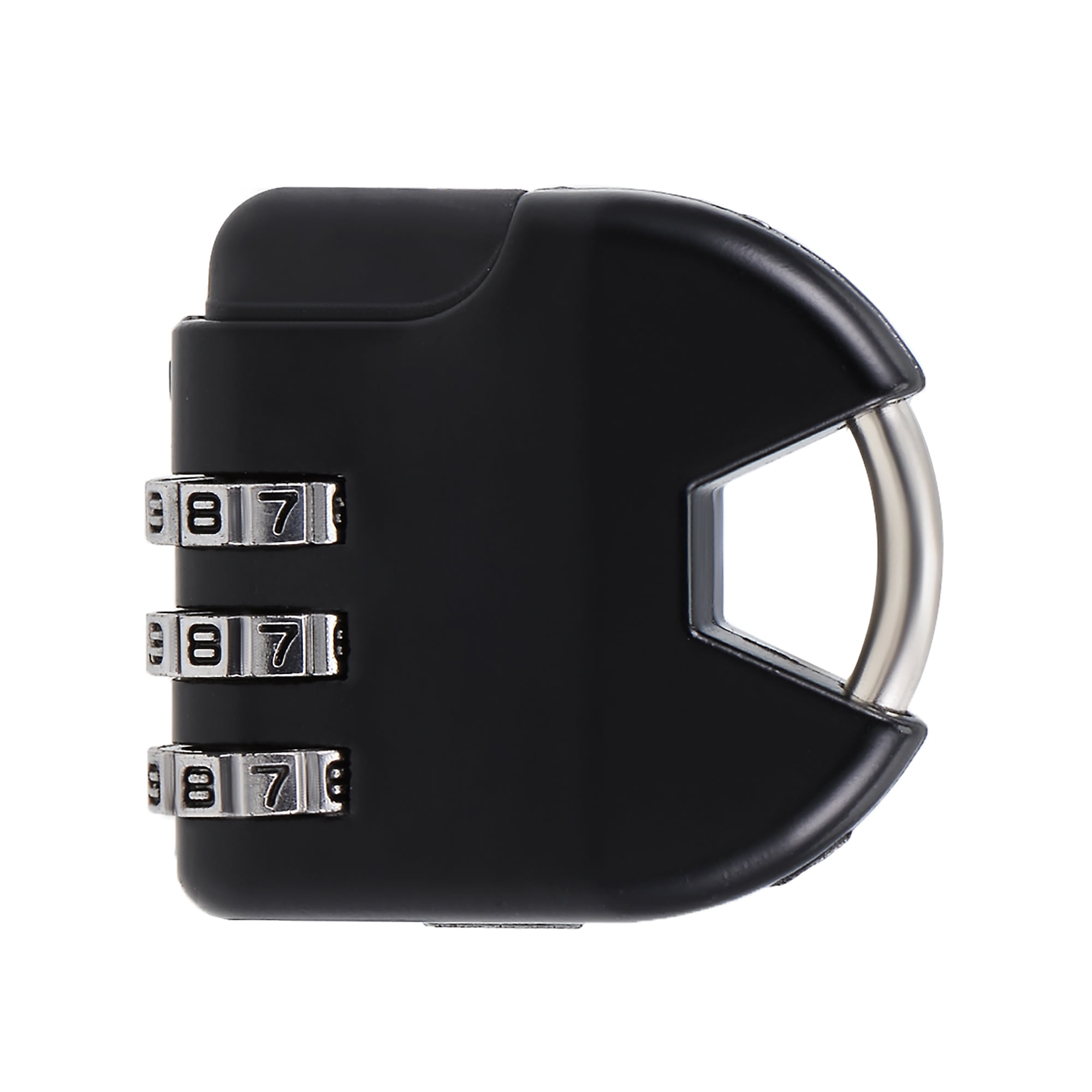 Unique Bargains 3 Digit Combination Padlock, 3mm Steel Shackle Dia Code ...