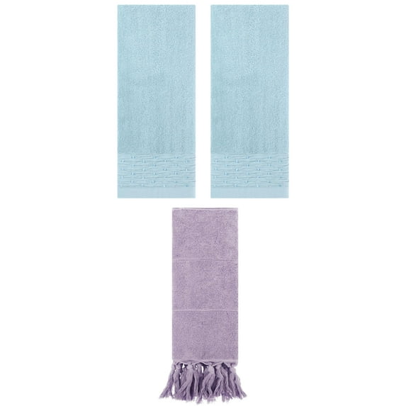 Unique Bargains 3 Pack Solid Cotton Bathroom Hand Towel 14" x 30 ...