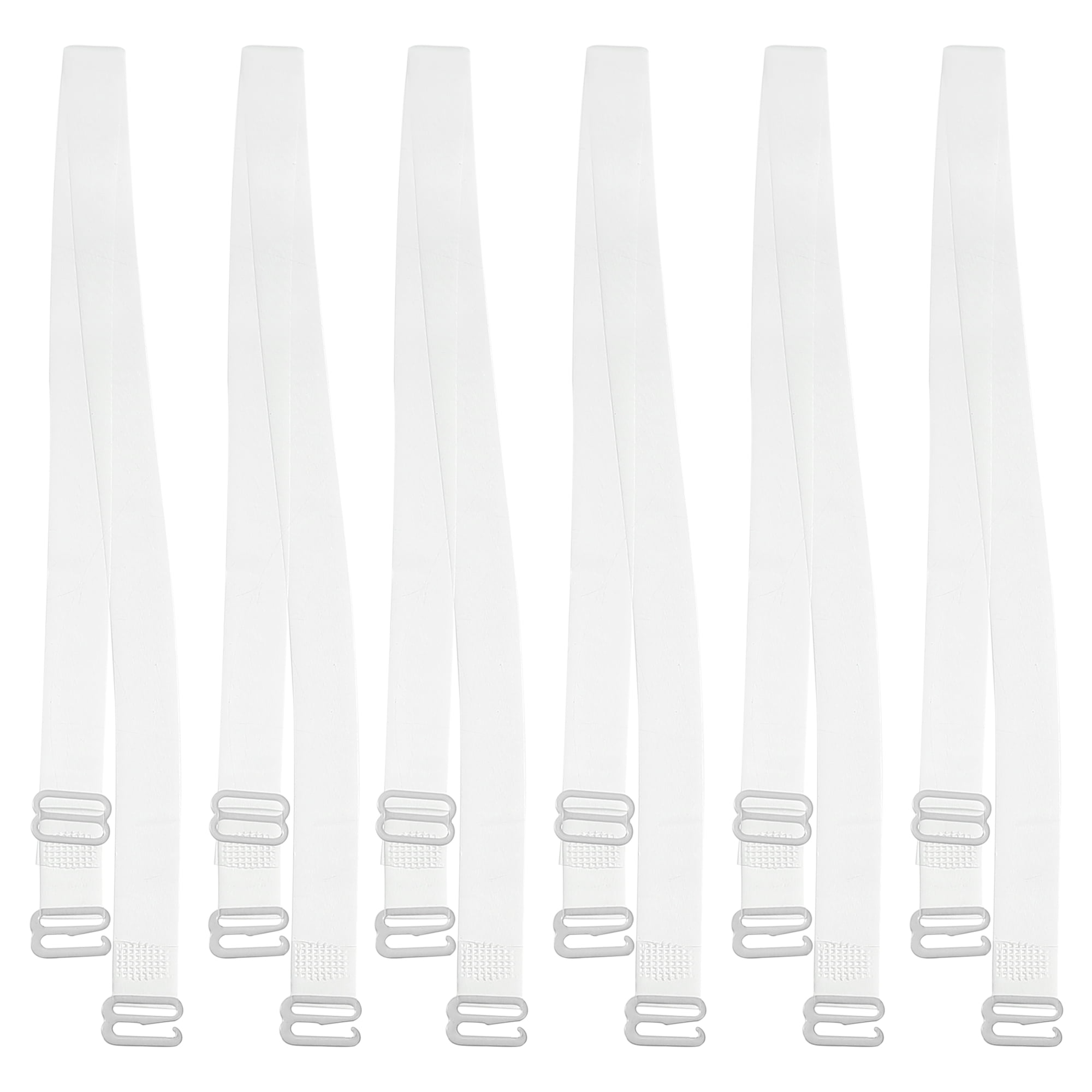 Unique Bargains 3 Pair Non-Slip Adjustable Invisible Clear Bra Shoulder ...