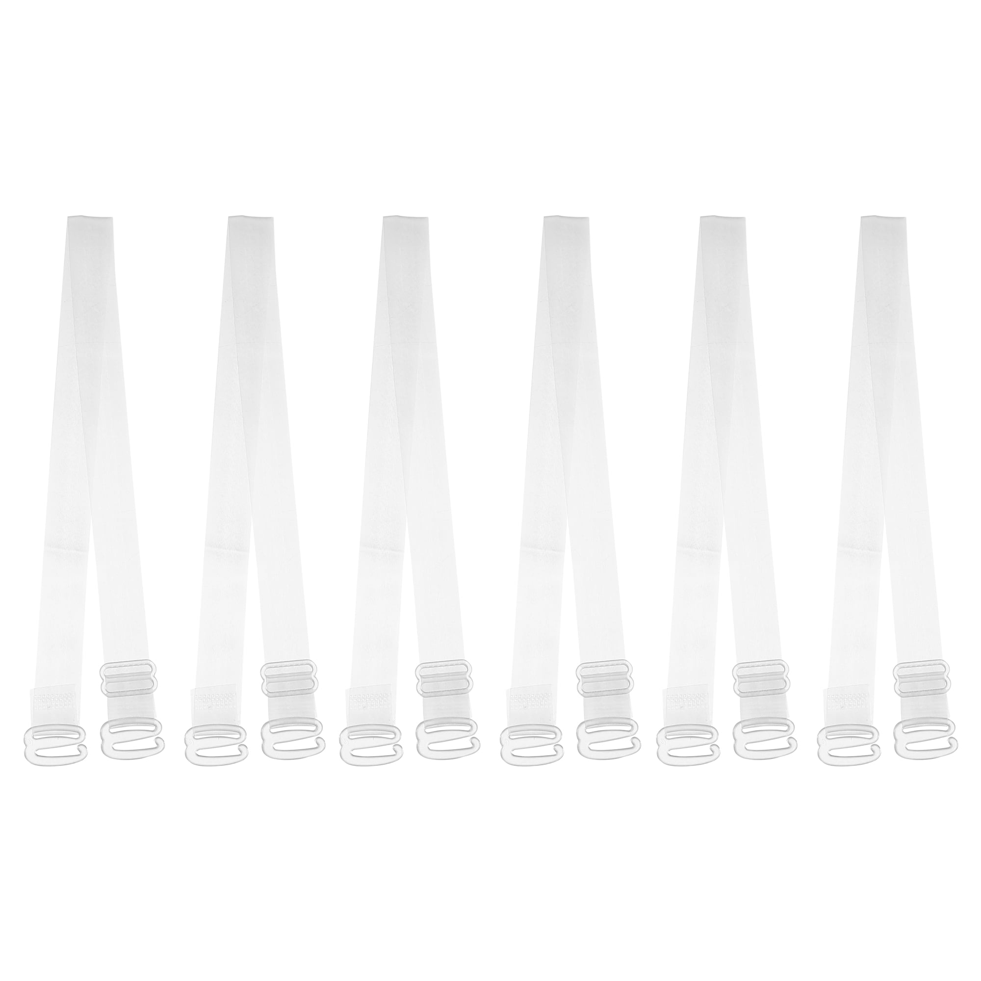 Unique Bargains 3 Pair Non-Slip Adjustable Invisible Clear Bra Shoulder ...