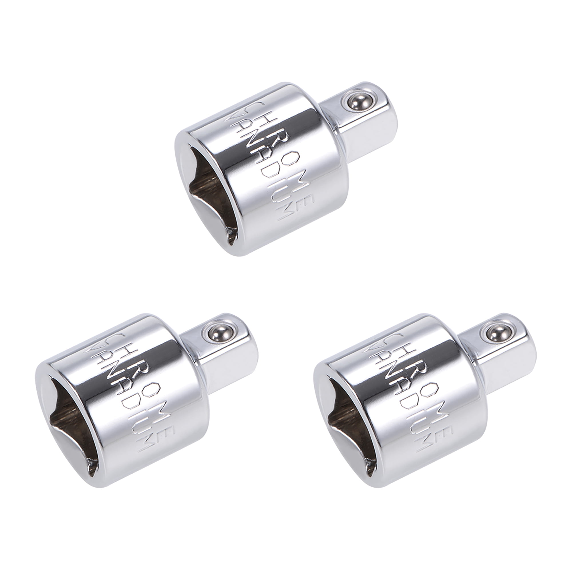Unique Bargains 3 Pcs 3/8" Drive (F) x 1/4" (M) Socket Reducer, Female ...