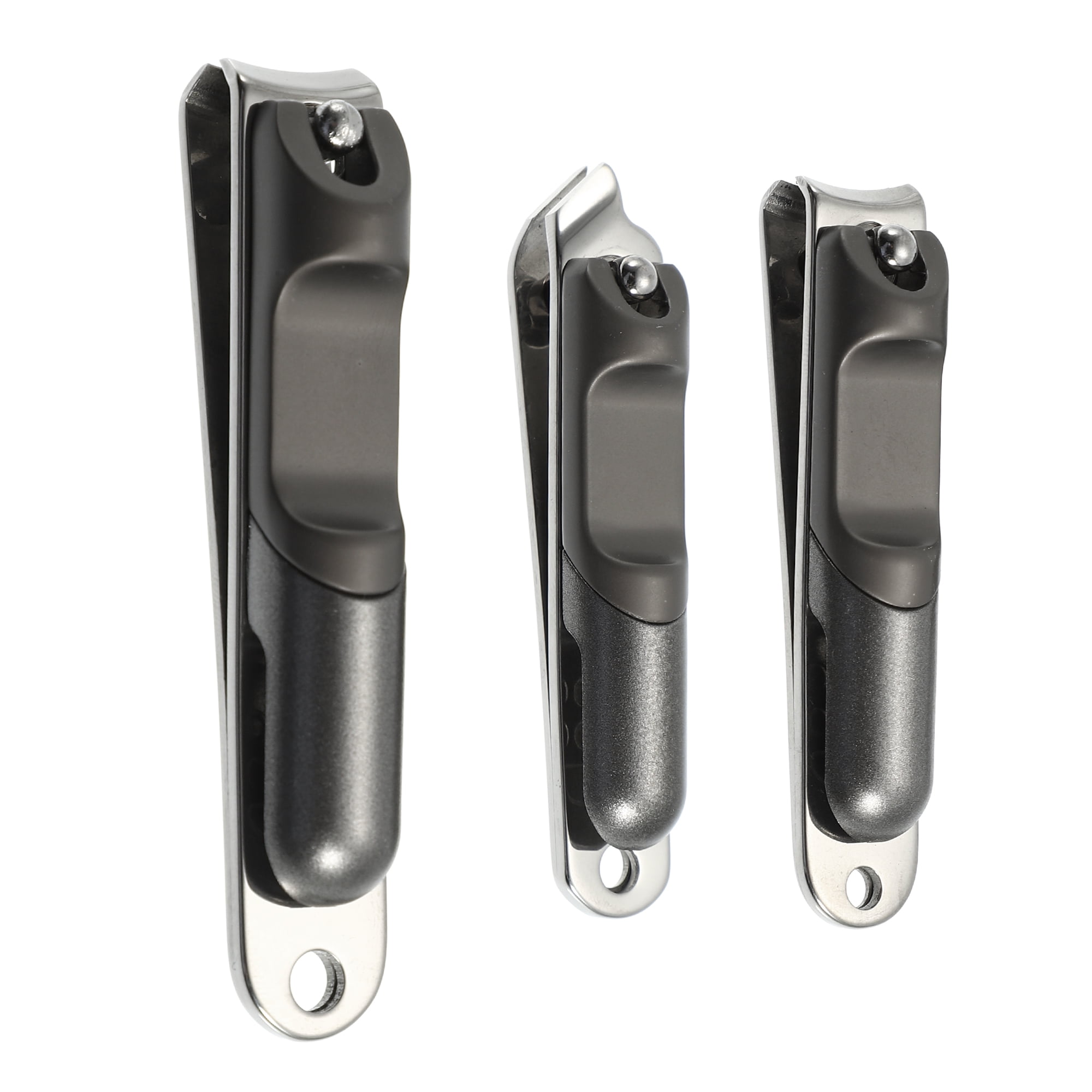 Unique Bargains 3 Pcs Nail Clippers for Nail Care Portable Stainless ...