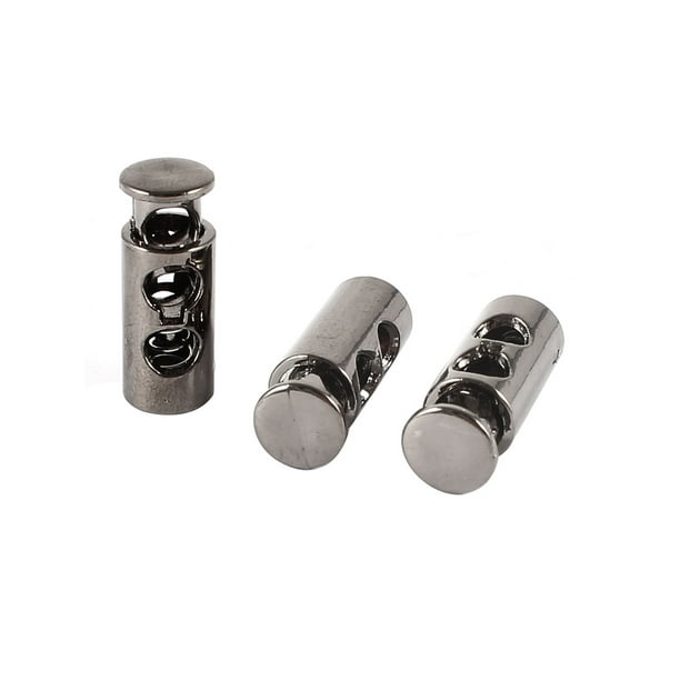 Unique Bargains 3 Pieces Black Cylinder 5mm Dia 2 Holes Spring Rope ...