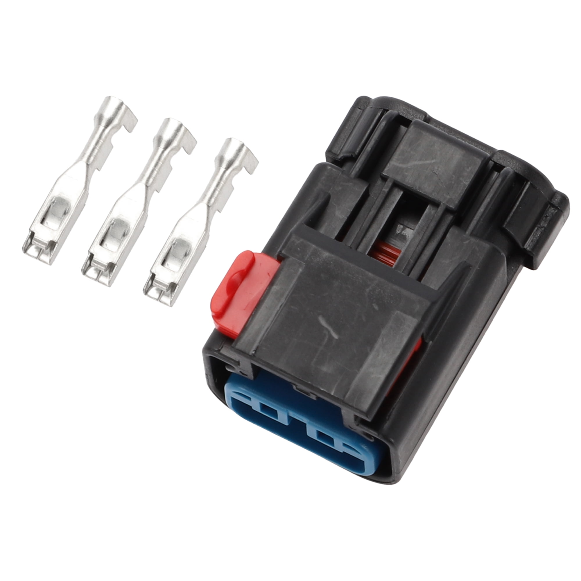 Unique Bargains 3 Pin Car Electrical Wire Connector Plug Housing Kits ...
