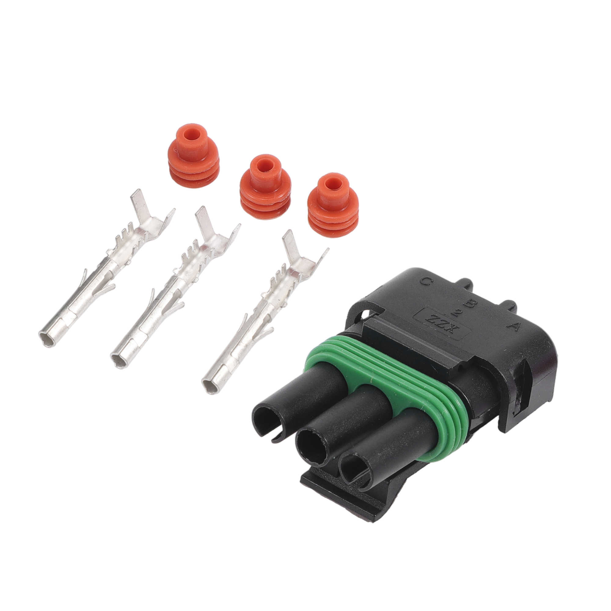 Unique Bargains 3 Pin Car Electrical Wire Connector Plug Kits ...