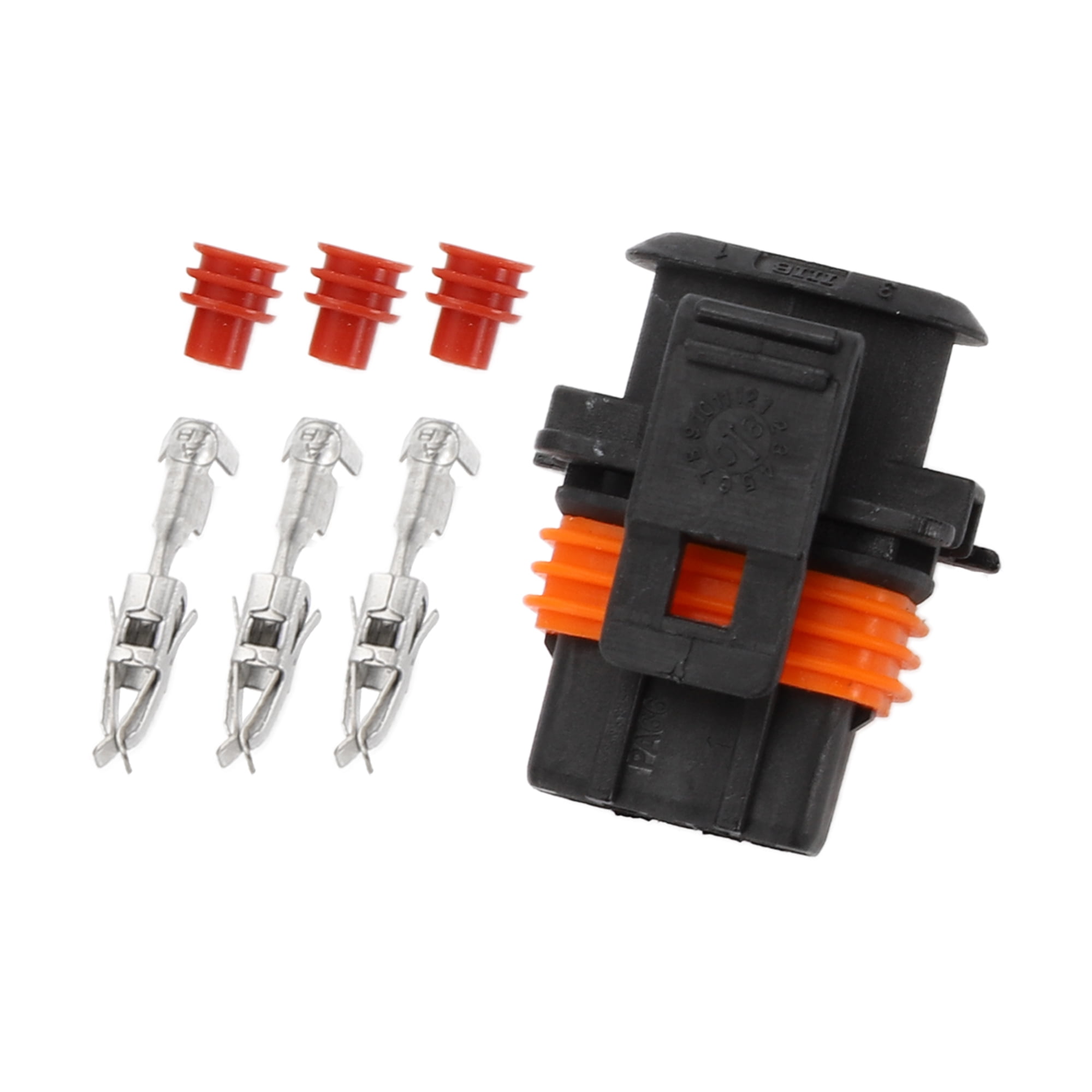 Unique Bargains 3 Pin Fuel Injectors Connector Plug Female Wire ...