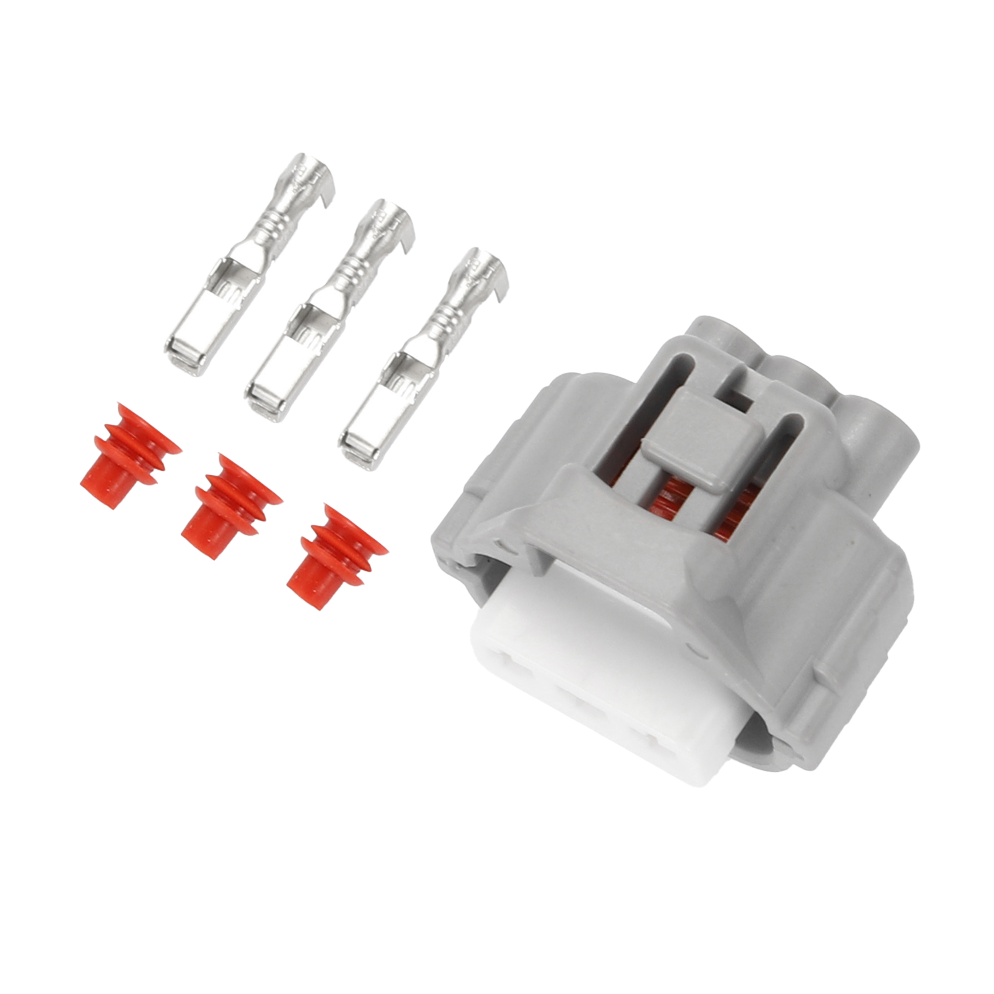 Unique Bargains 3 Pin Headlight Turn Signal Connector Plug Female Wire ...