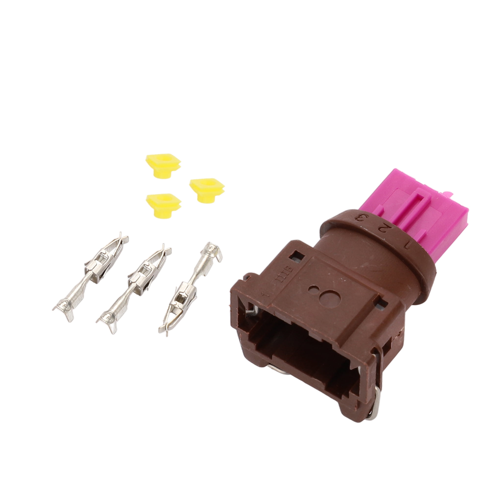 Unique Bargains 3 Pin Wire Harness Socket Connector Plug Waterproof ...