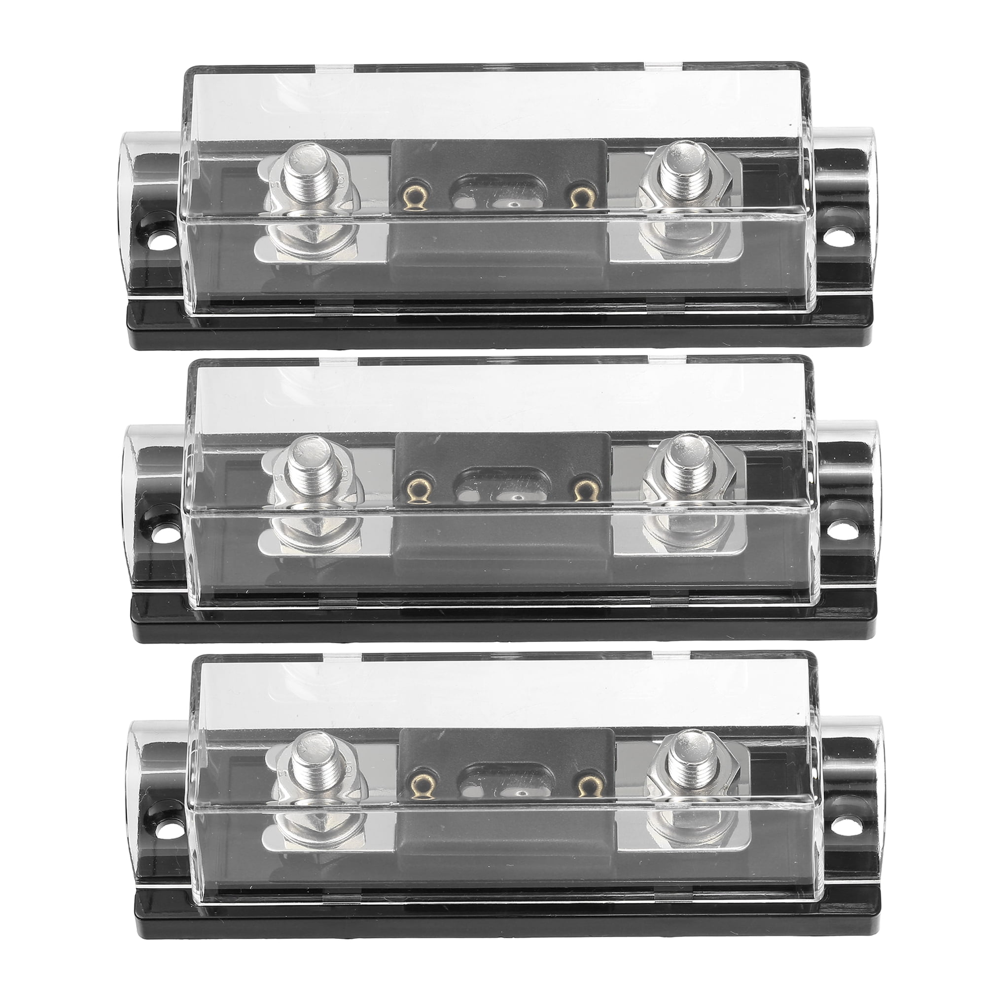 Unique Bargains 3 Set 100A Fuse Inline ANL Fuse Holder Clear Fuse Block ...