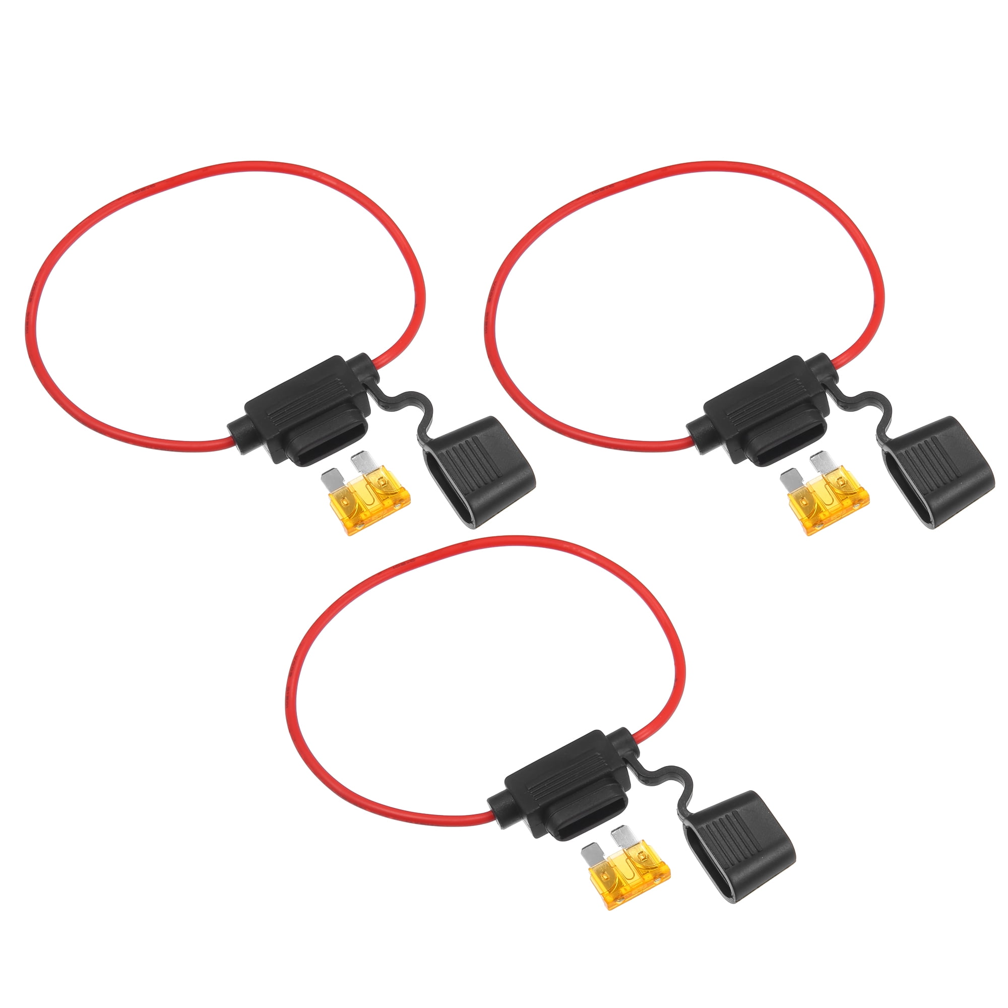 Unique Bargains 3 Set DC 12V 16 Gauge Car in Line ATC Blade Style ...