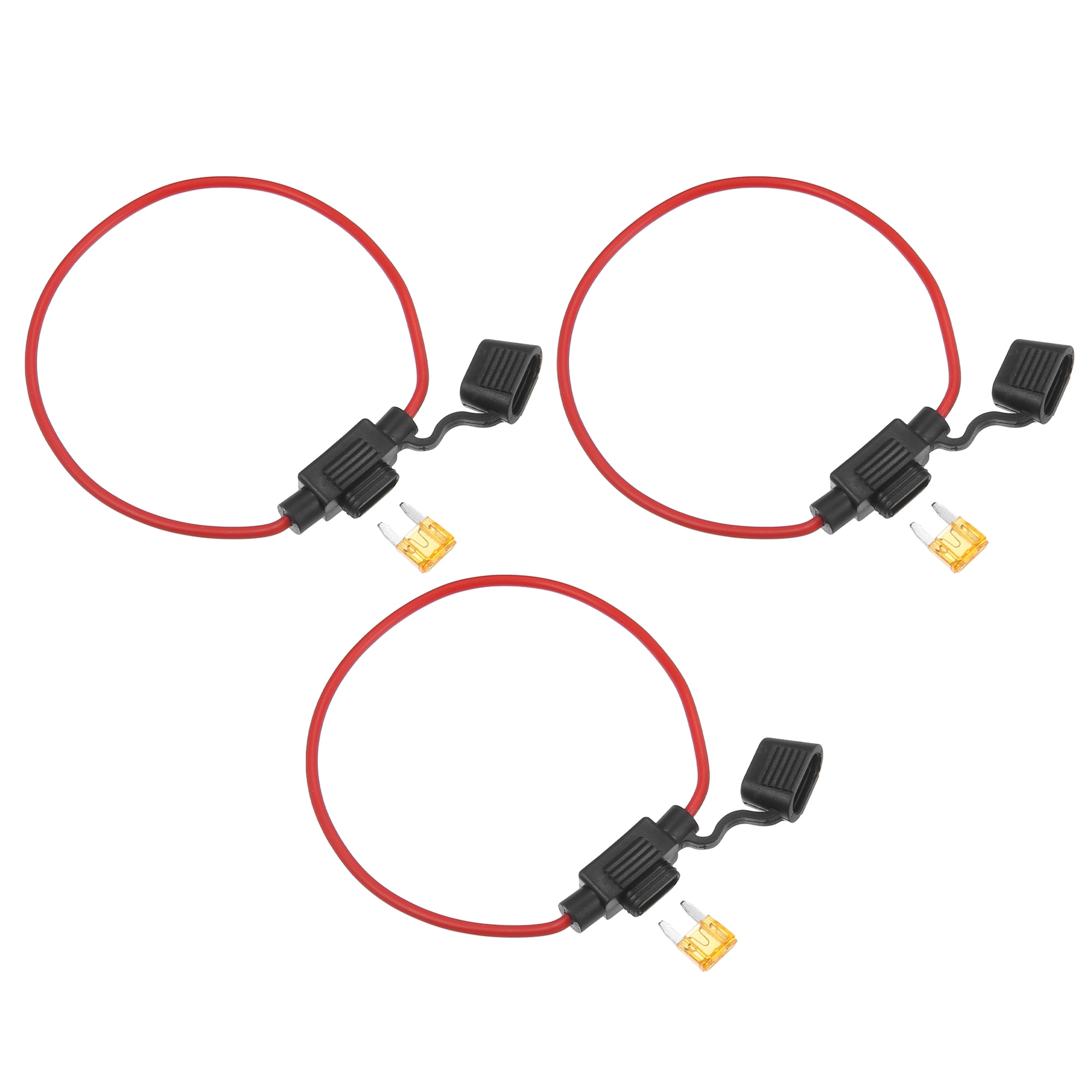 Unique Bargains 3 Set DC 12V 16 Gauge Car in Line ATC Blade Style ...