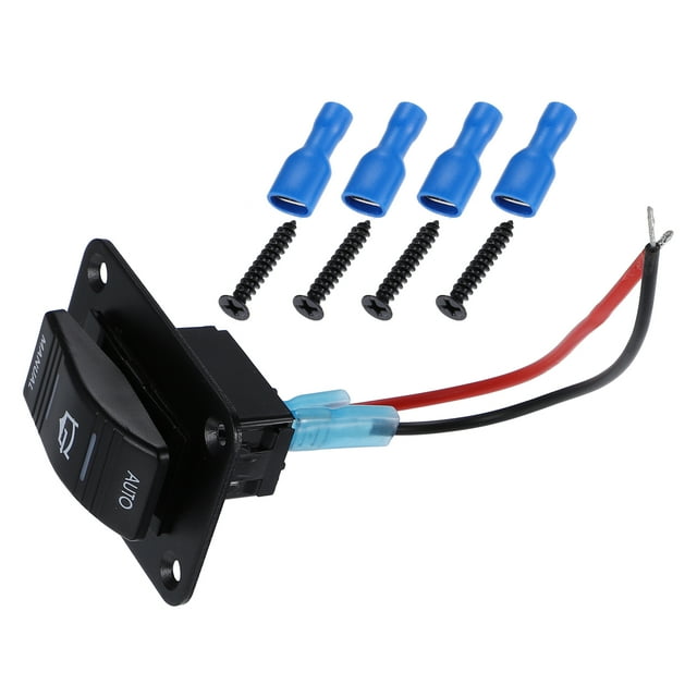 Unique Bargains 3 Way 20A 4Pin Rocker Bilge Pump Switch Panel with LED ...