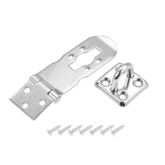 Heavy Duty Door Hasp with Turning Padlock Eye Mount, Stainless Steel ...