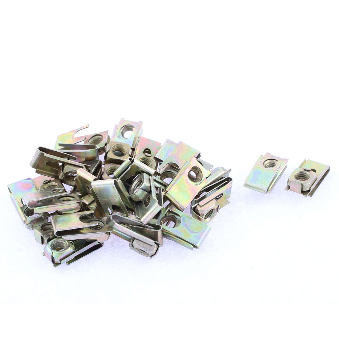 Unique Bargains 30 Pcs Spring Metal Car Panel Fender Spire Screw U-Type ...