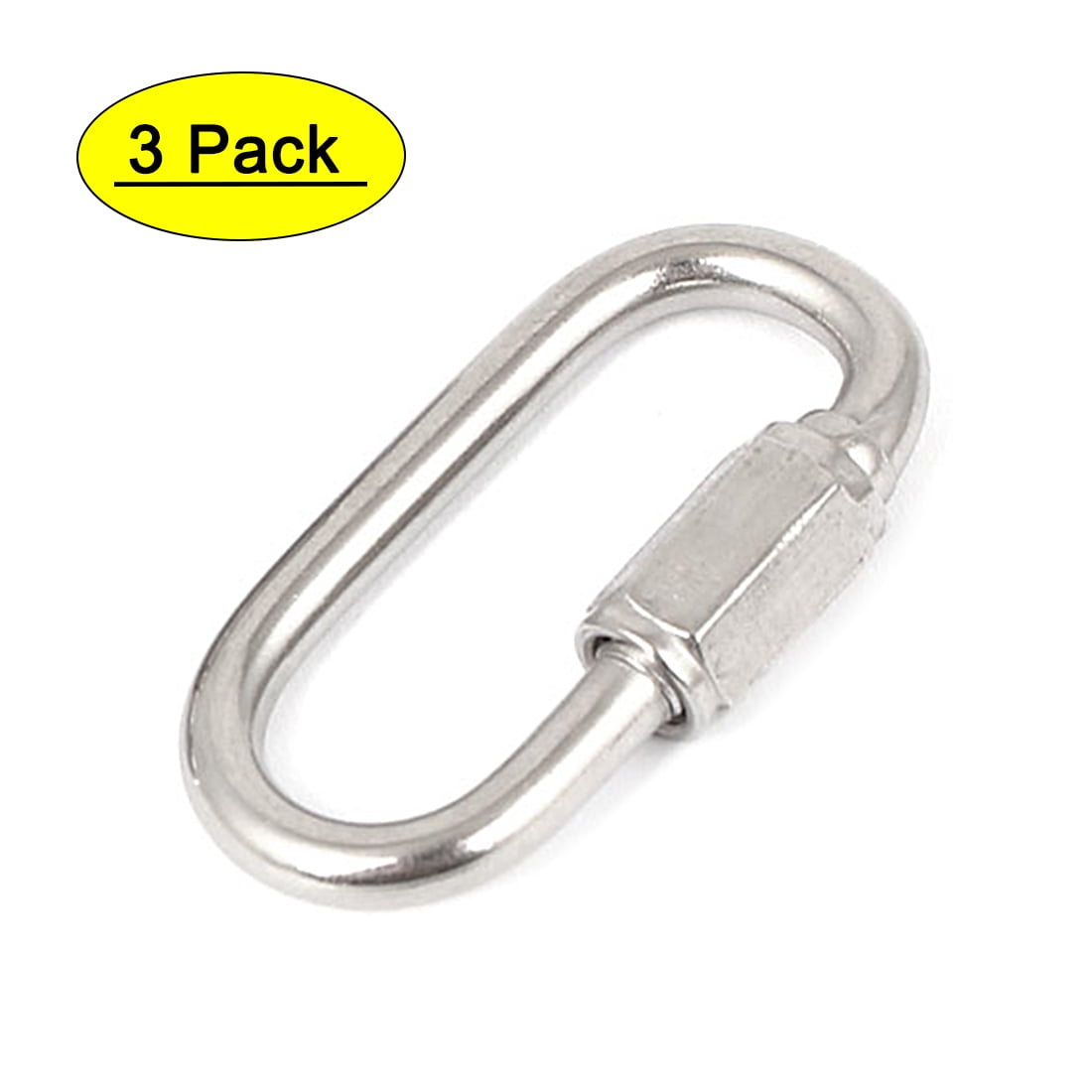 Unique Bargains 304 Stainless Steel 3.5mm Thickness Quick Oval ...