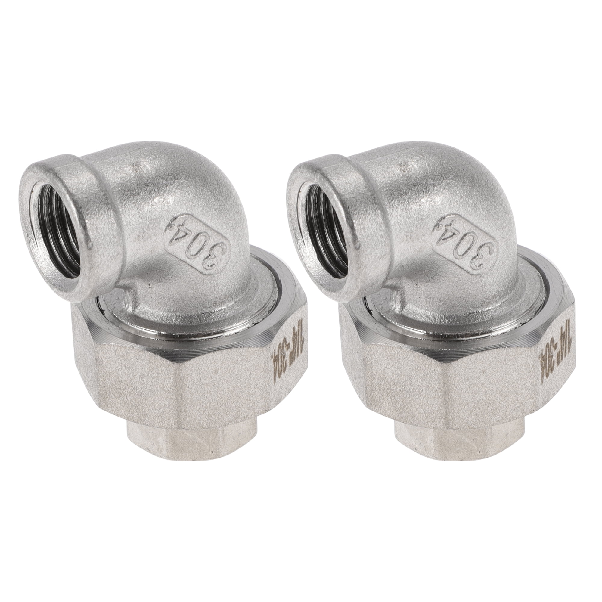 Unique Bargains 304 Stainless Steel Pipe Fittings 1/4"BSPT Female Male ...