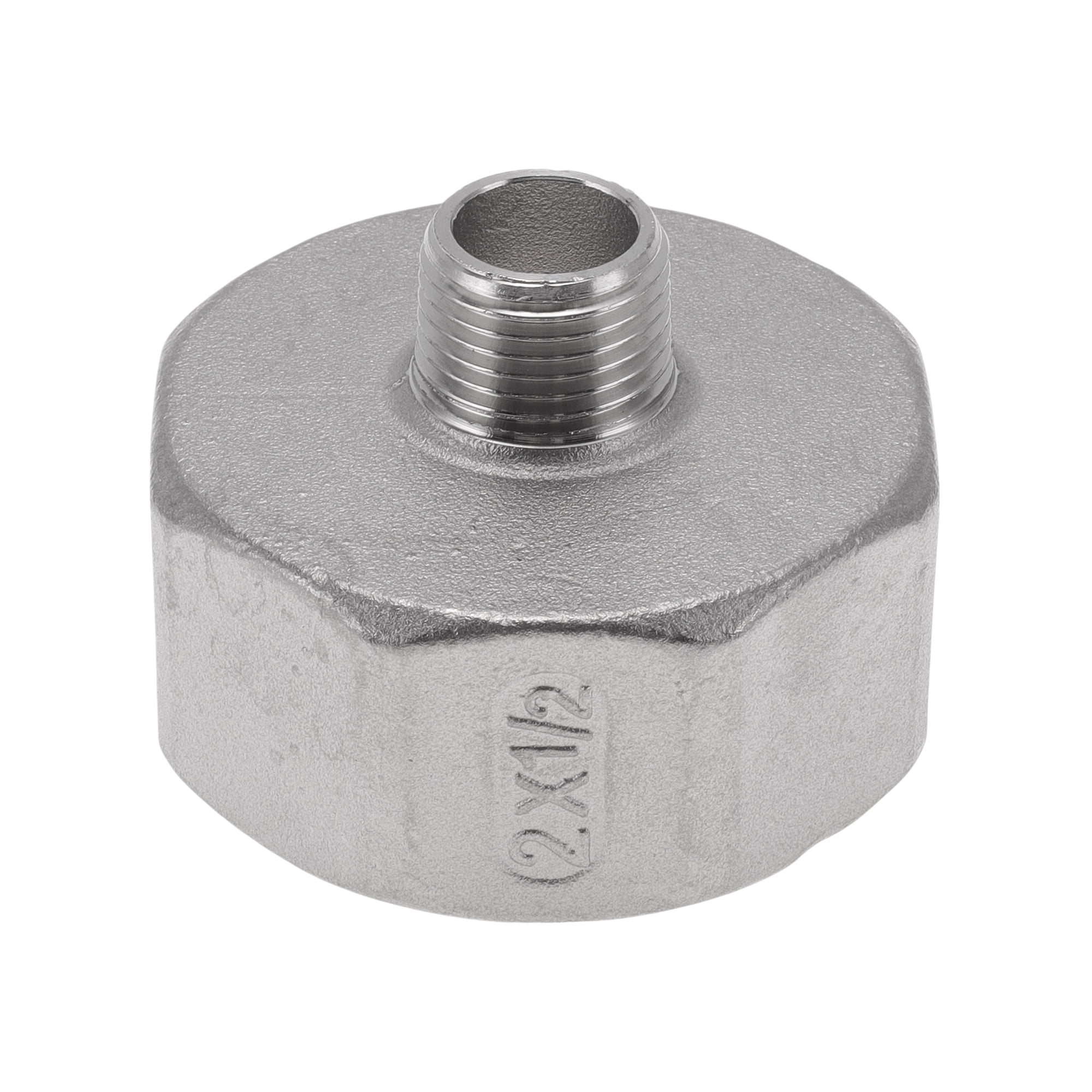 Unique Bargains 304 Stainless Steel Pipe Fittings 2"Female x 1/2"Male ...