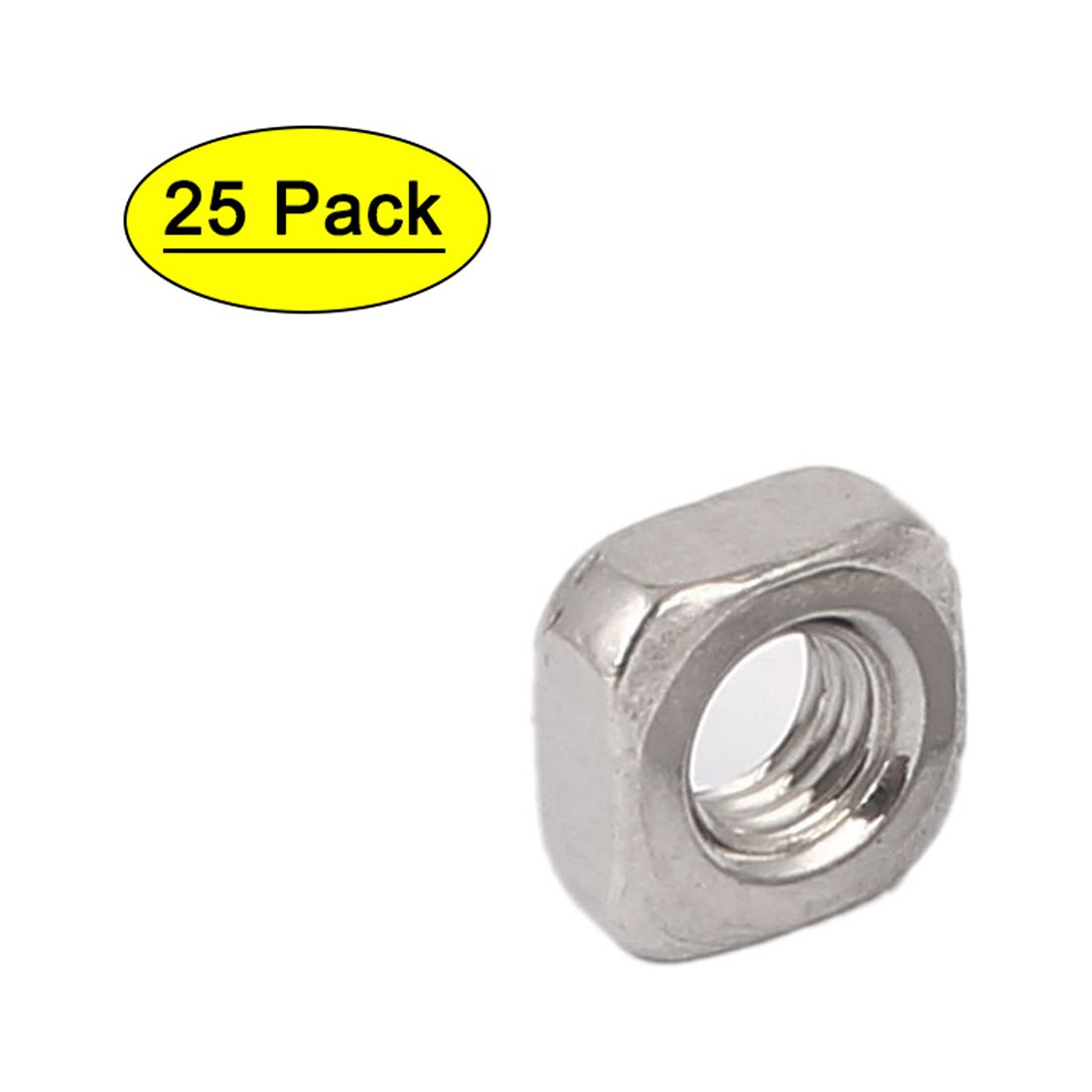 Unique Bargains 304 Stainless Steel Square Machine Screw Nuts Silver ...
