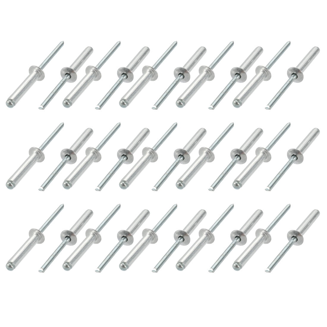 Unique Bargains 30Pcs 5mm x 25mm Aluminum Steel Open End Blind Rivets ...