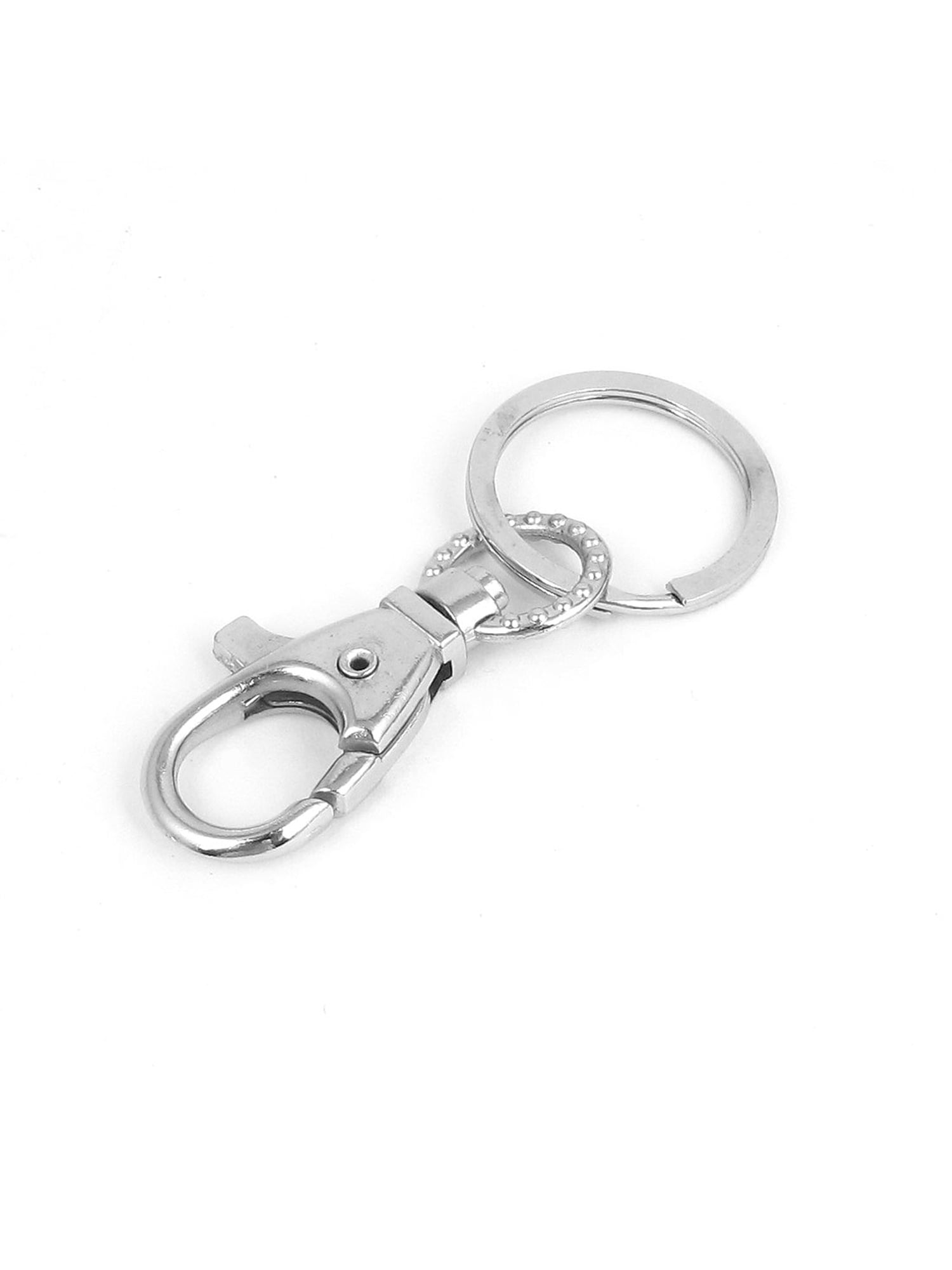 Unique Bargains 30mm Dia Silver Tone Metal Swivel Lobster Buckle Clasp ...
