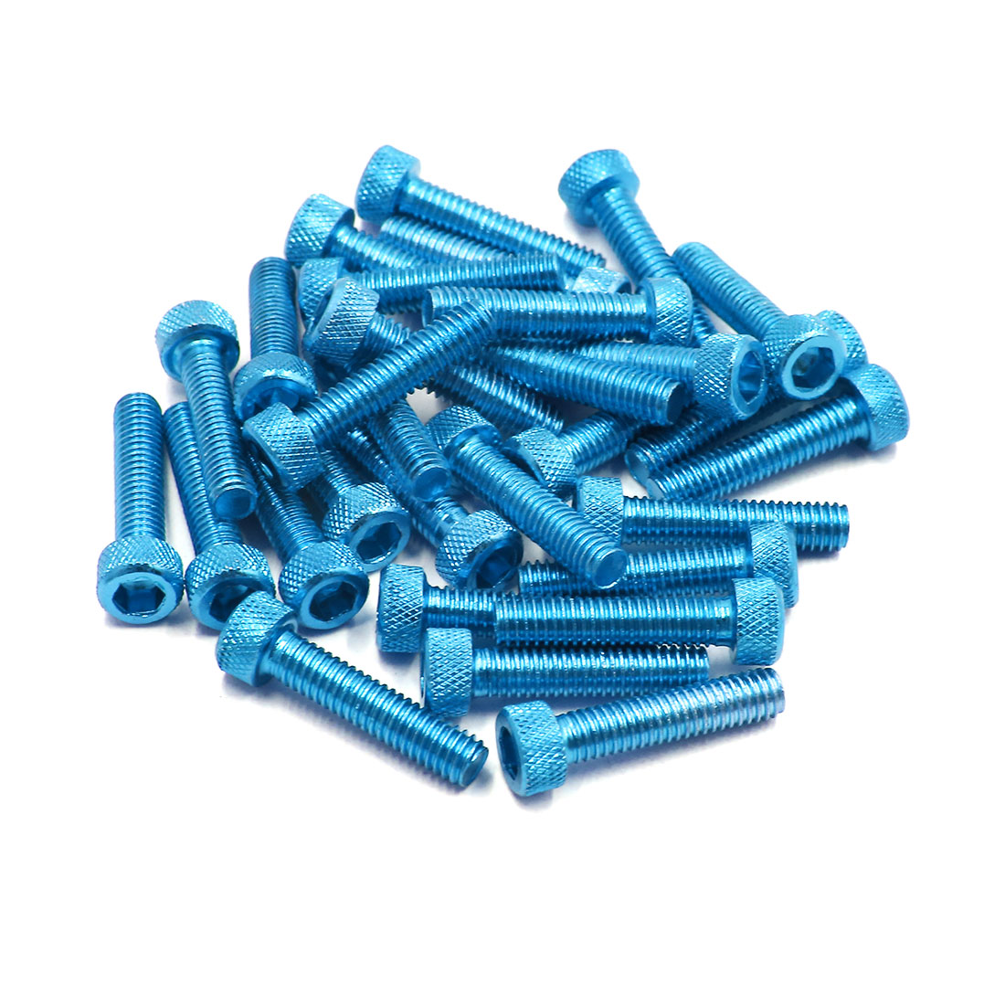 Unique Bargains 30pcs Blue M6 x 30mm Motorcycle Car Hexagon Socket ...