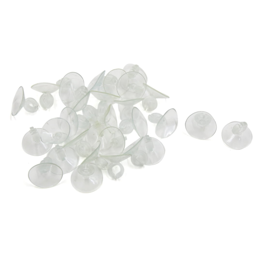 Unique Bargains 30pcs Clear Soft Silicone Suction Cup Clip Sucker for ...
