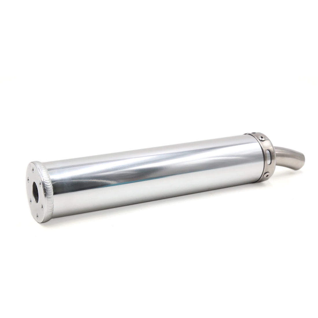 Unique Bargains 350 x 65mm Silver Tone Stainless Steel Cylinder Shaped ...
