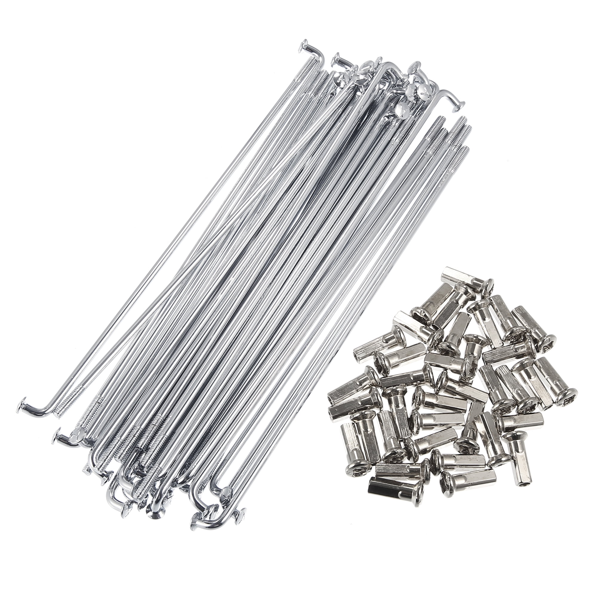 Unique Bargains 36pcs Silver Tone 3.5mm Thread Dia 170mm Length ...