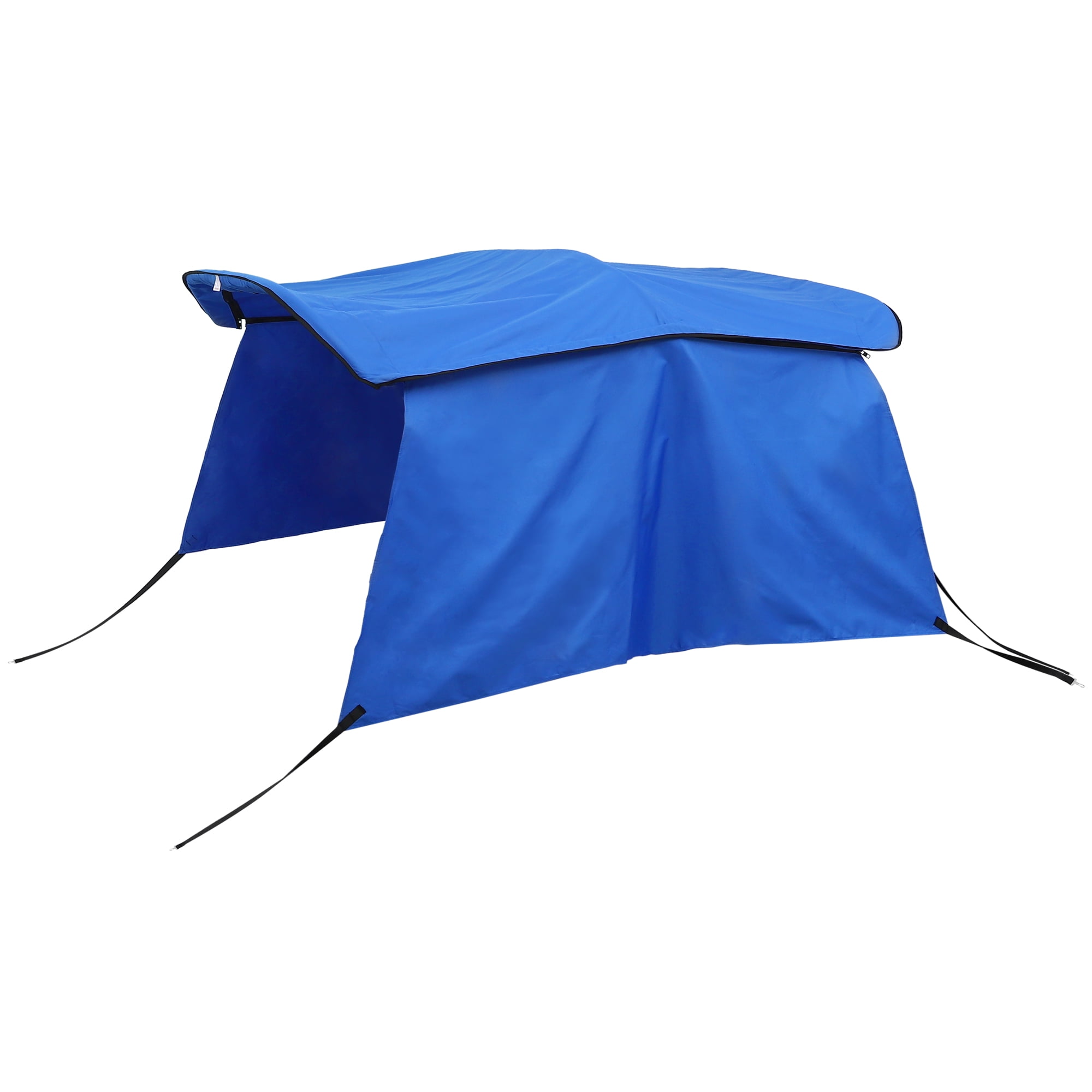 Unique Bargains 600D Canvas 3 Bow Bimini Top Cover 6'L x 61"-66"W ...