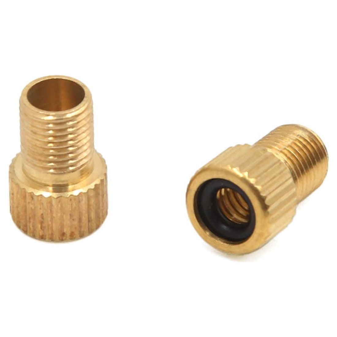 Unique Bargains 3Pcs Brass Tone Copper French Tyre Tire Valve Adapter ...
