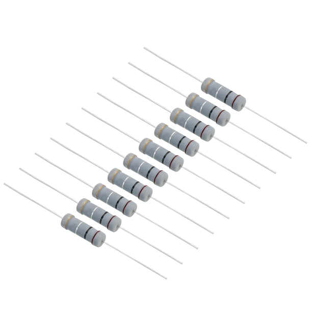 Unique Bargains 3W 0.1 Ohm 5% Carbon Film Resistor, Axial Lead ...