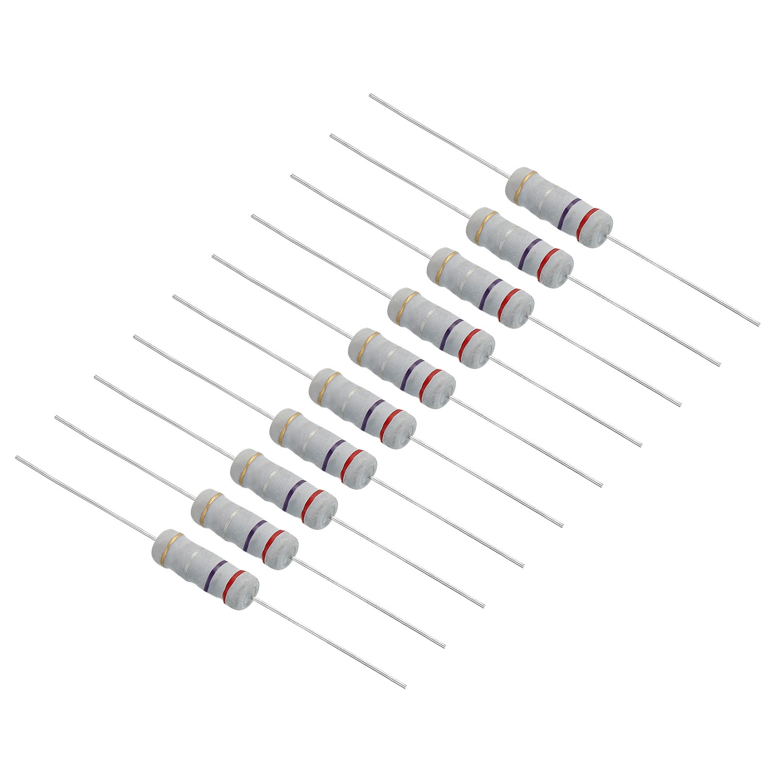 Uxcell 3W 0.27 Ohm 5% Carbon Film Resistor, Axial Electronic Components ...