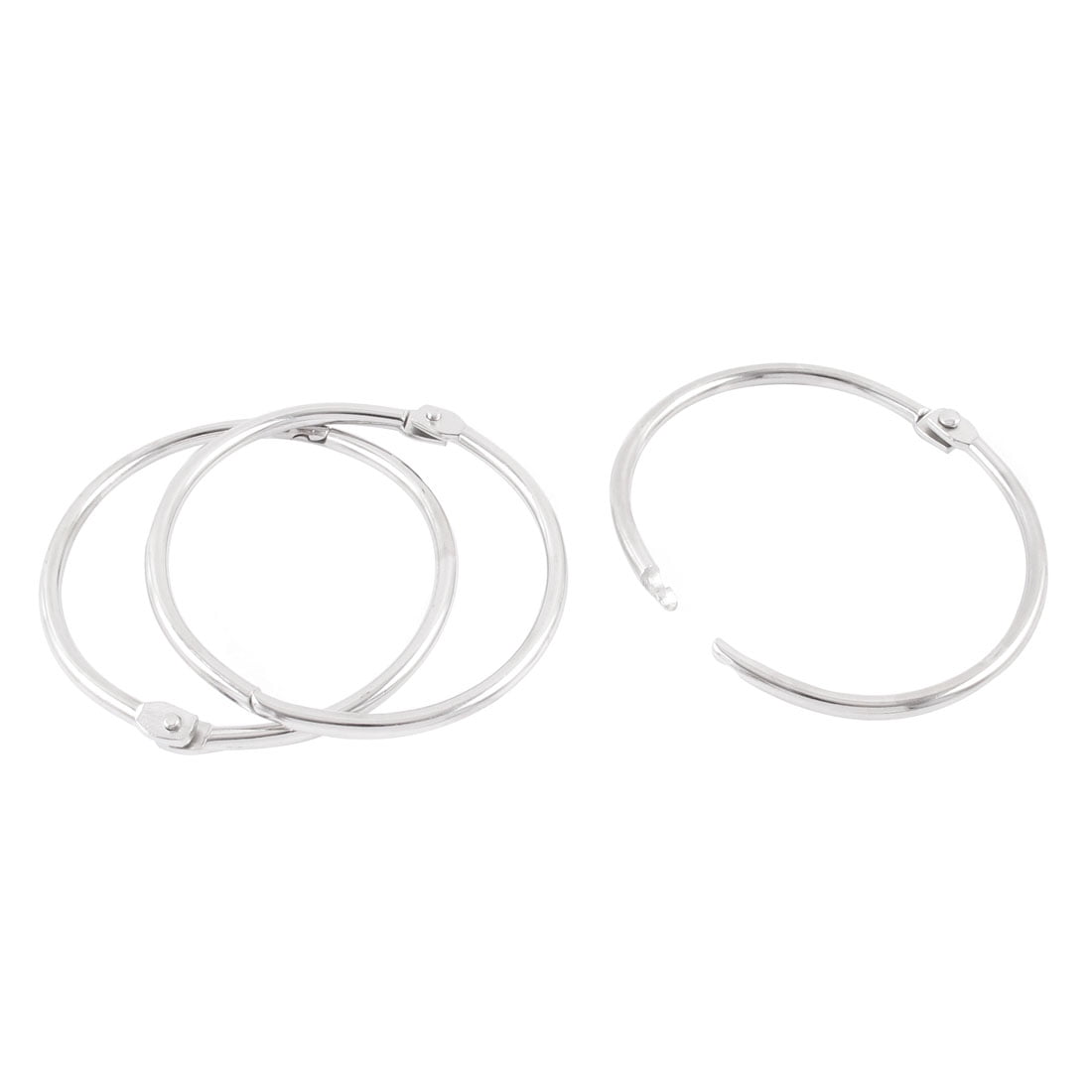 Unique Bargains 3pcs 60mm Inner Dia Book Office Metal Loose Leaf Binder ...