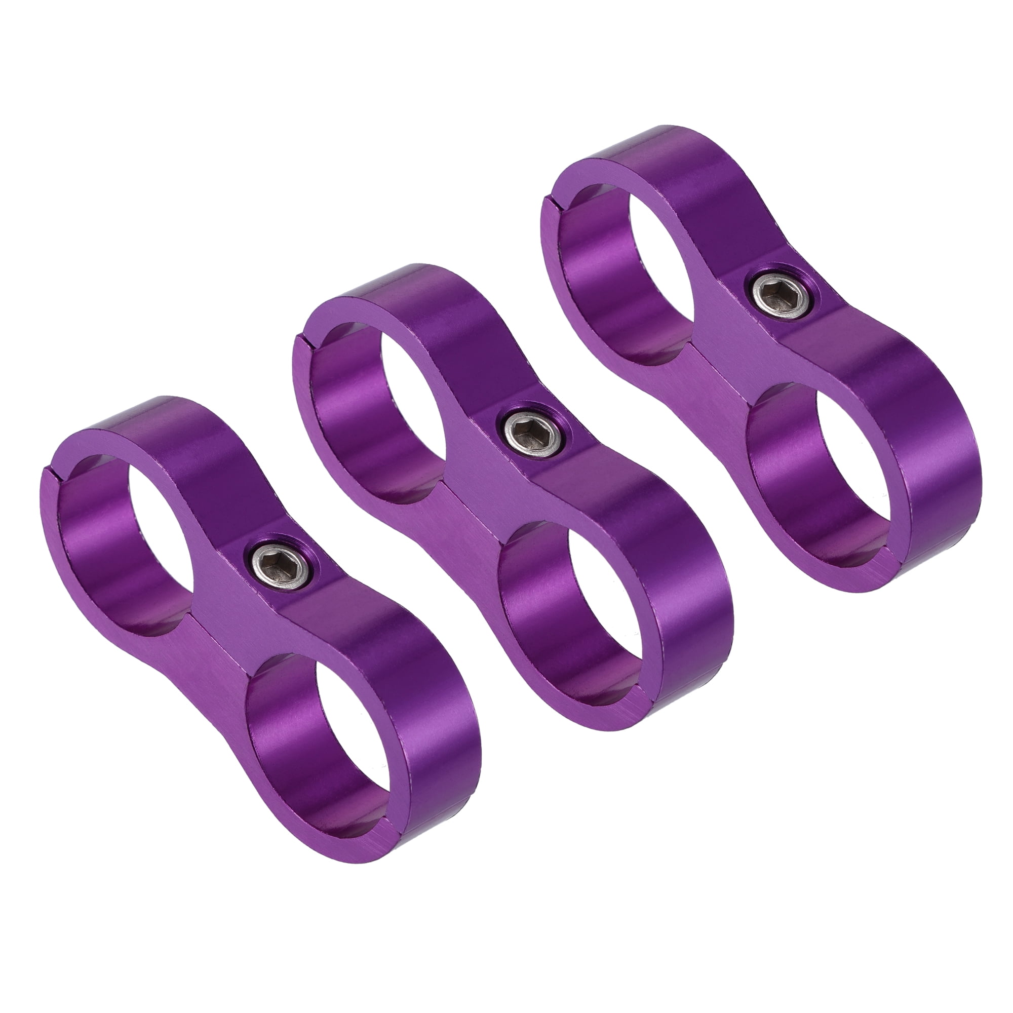 Unique Bargains 3pcs Car AN12 24mm Hose Separator Clamp Oil Line Brake ...