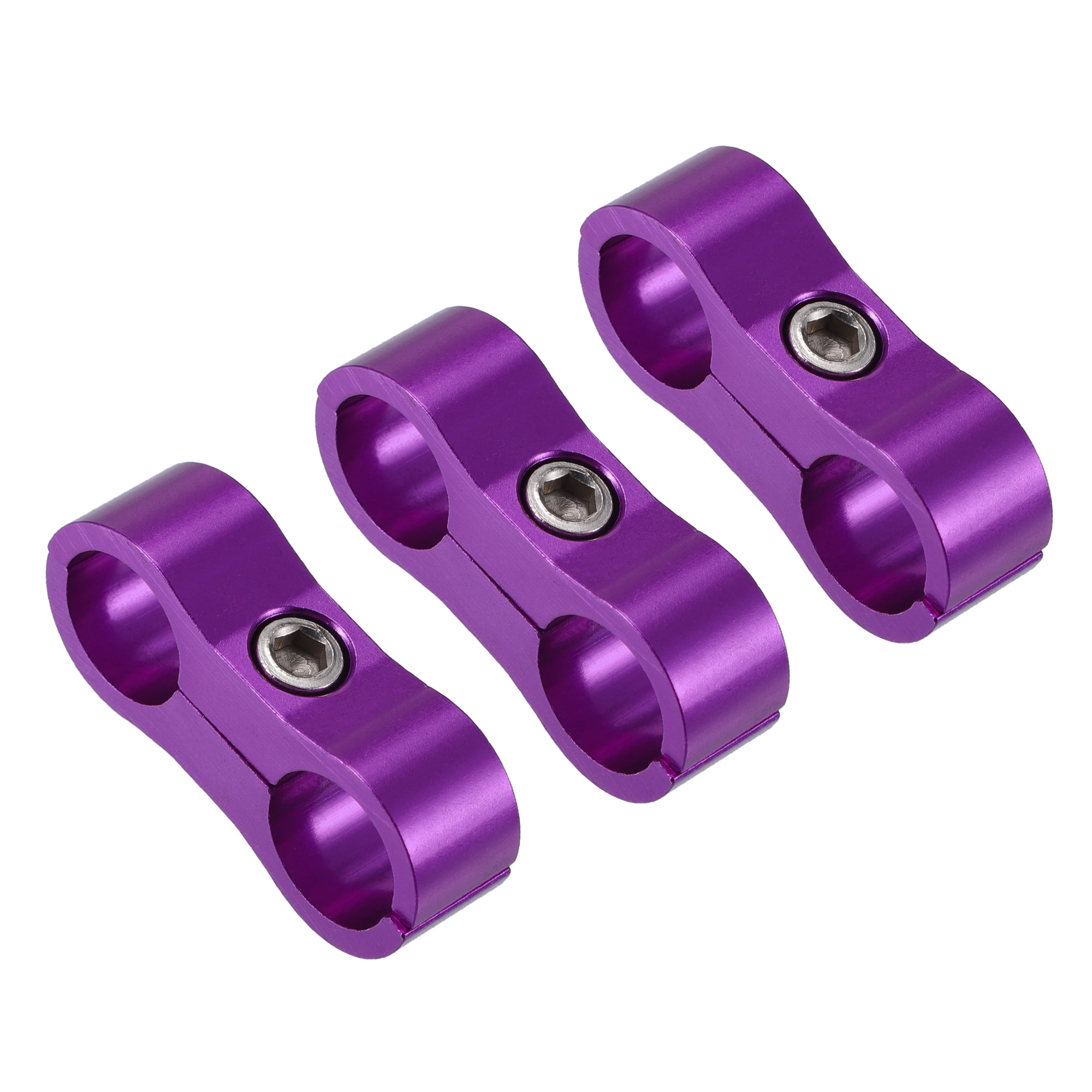 Unique Bargains 3pcs Car AN6 14mm Hose Separator Clamp Oil Line Brake ...
