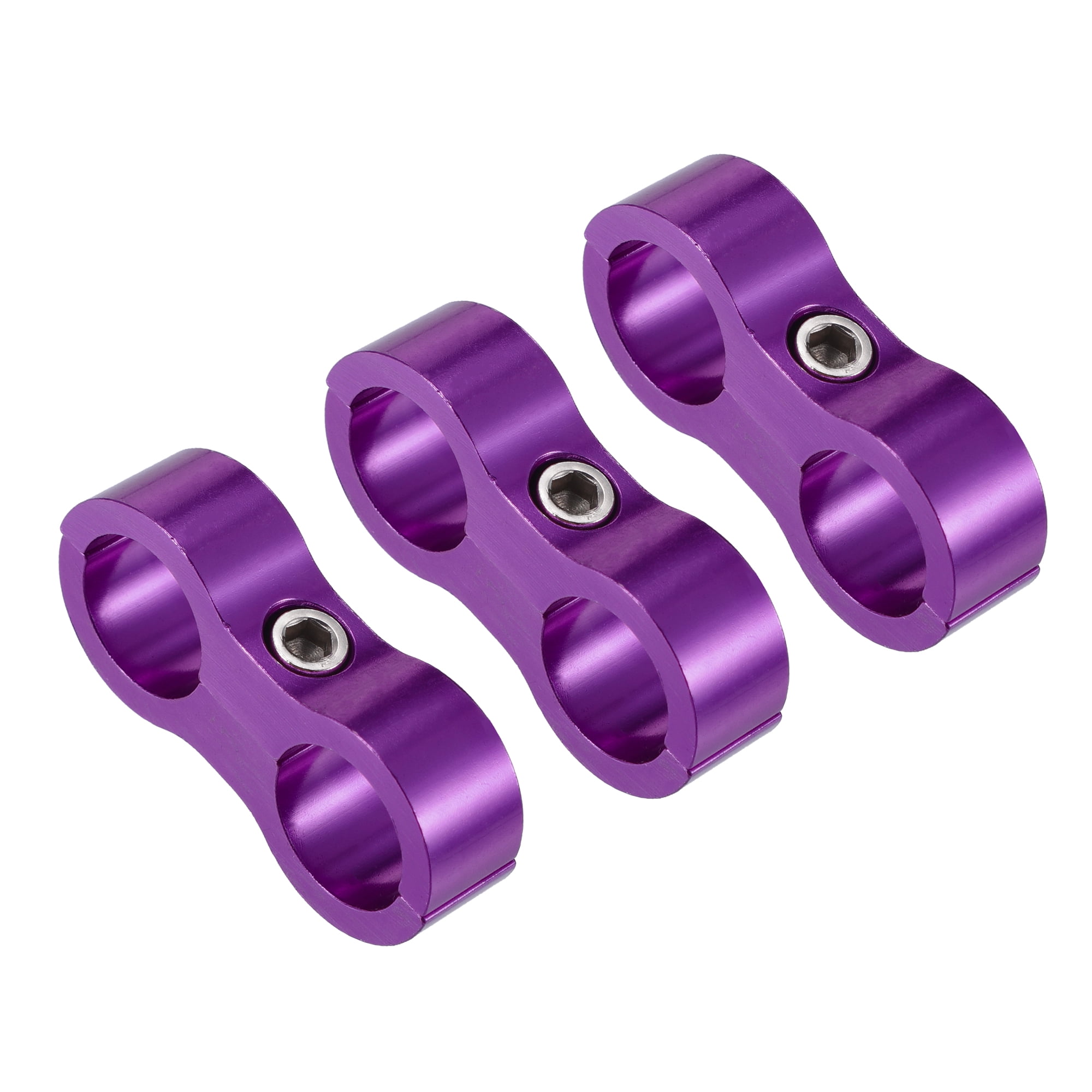 Unique Bargains 3pcs Car AN8 16mm Hose Separator Clamp Oil Line Brake ...