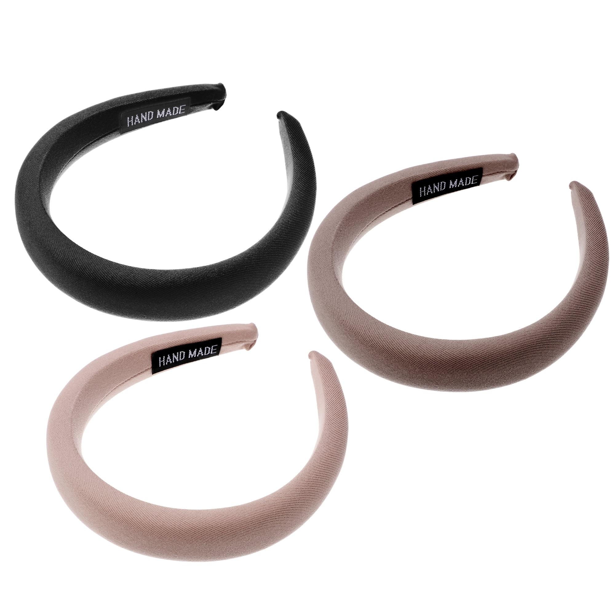 Unique Bargains 3pcs Fabric Wide Headbands Simplicity Design 1.18inch ...