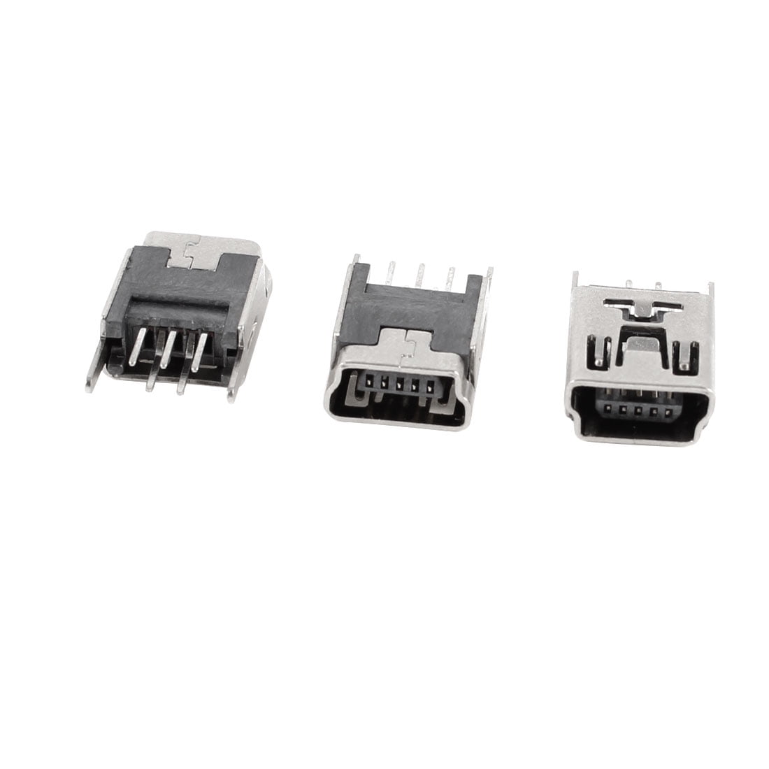 Unique Bargains 3pcs Female USB B Connector 5-Pin 180 Degree DIP Socket ...