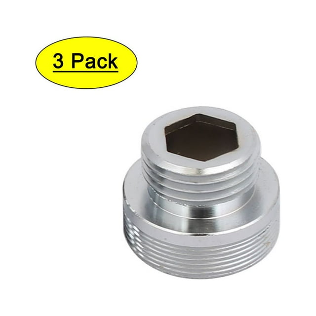 Unique Bargains 3pcs M28 Male to G1/2 Male Thread Brass Faucet Adapter ...
