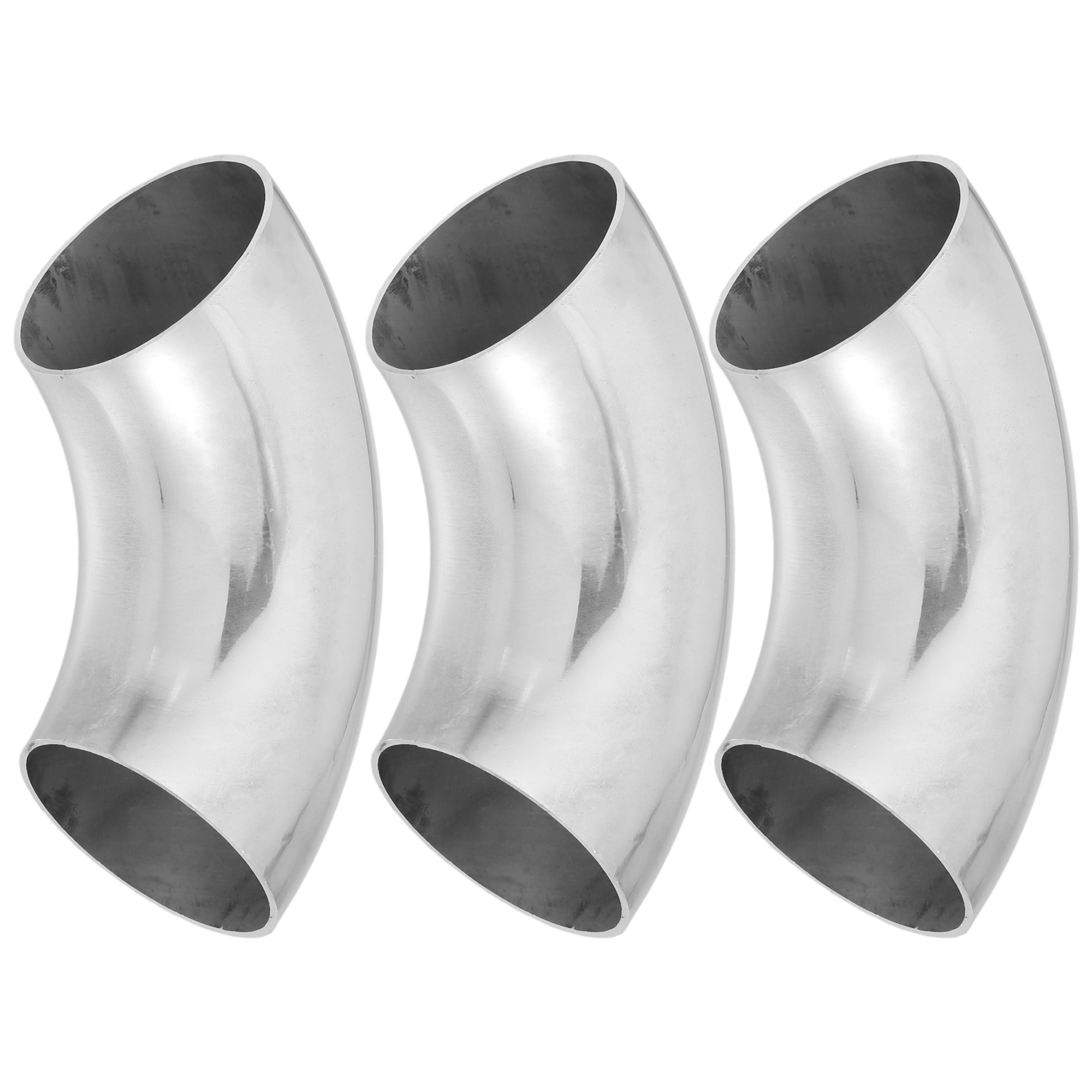 Unique Bargains 3pcs OD 2 Inch 90 Degree Mandrel Bend Elbow Stainless ...