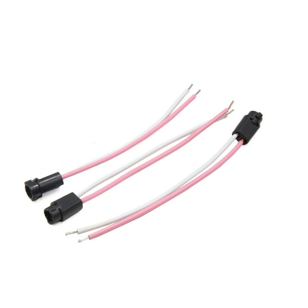 Unique Bargains 3pcs T5 2 Wires Meter Light Socket Bulb Adapter Wiring ...