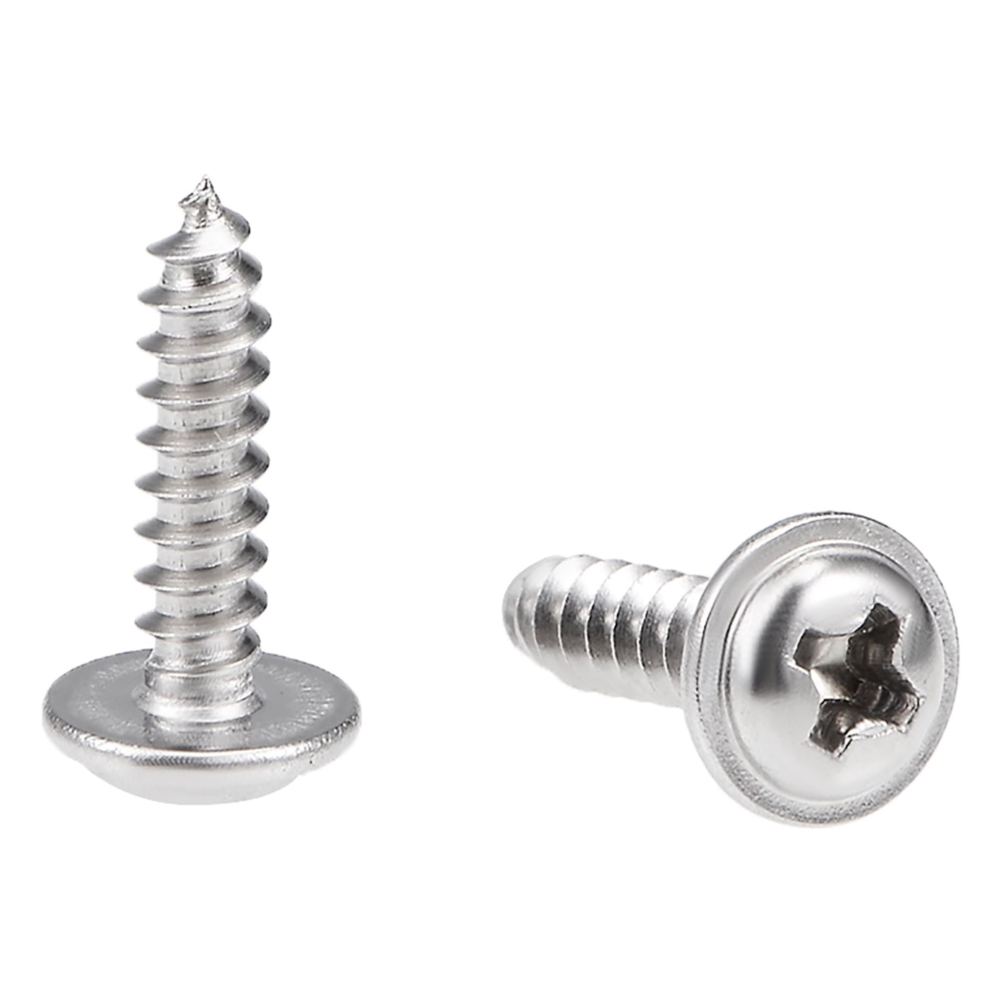 Unique Bargains 3x12mm Self Tapping Screws Phillips Pan Head With ...