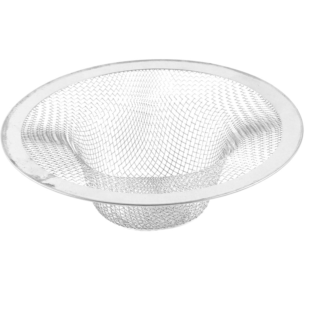 Unique Bargains 4.4" Dia Durable Kitchen Mesh Sink Strainer Stainless ...