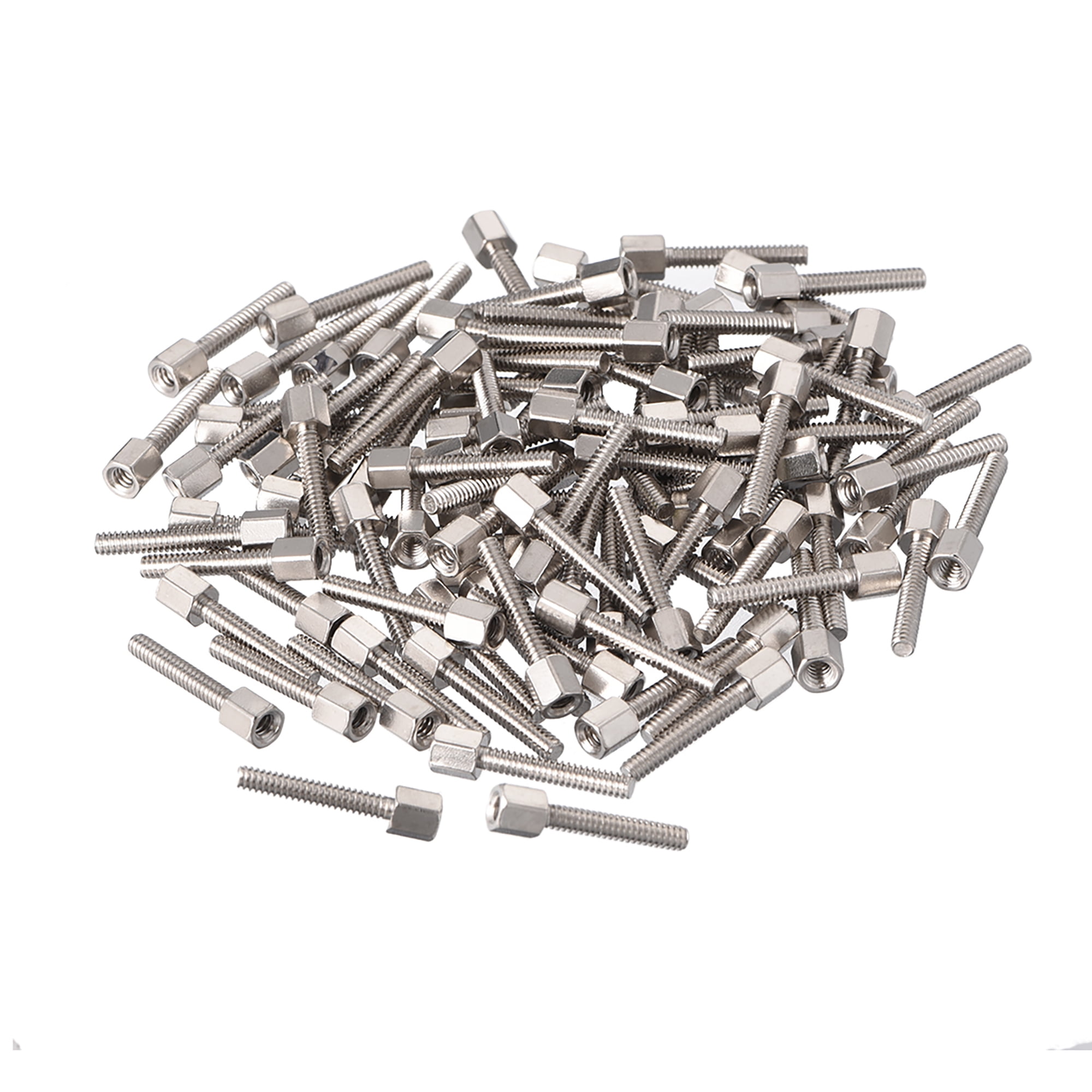 Unique Bargains 4#-40 5+16mm F/M Brass Hex Standoff Spacer Screws PCB ...
