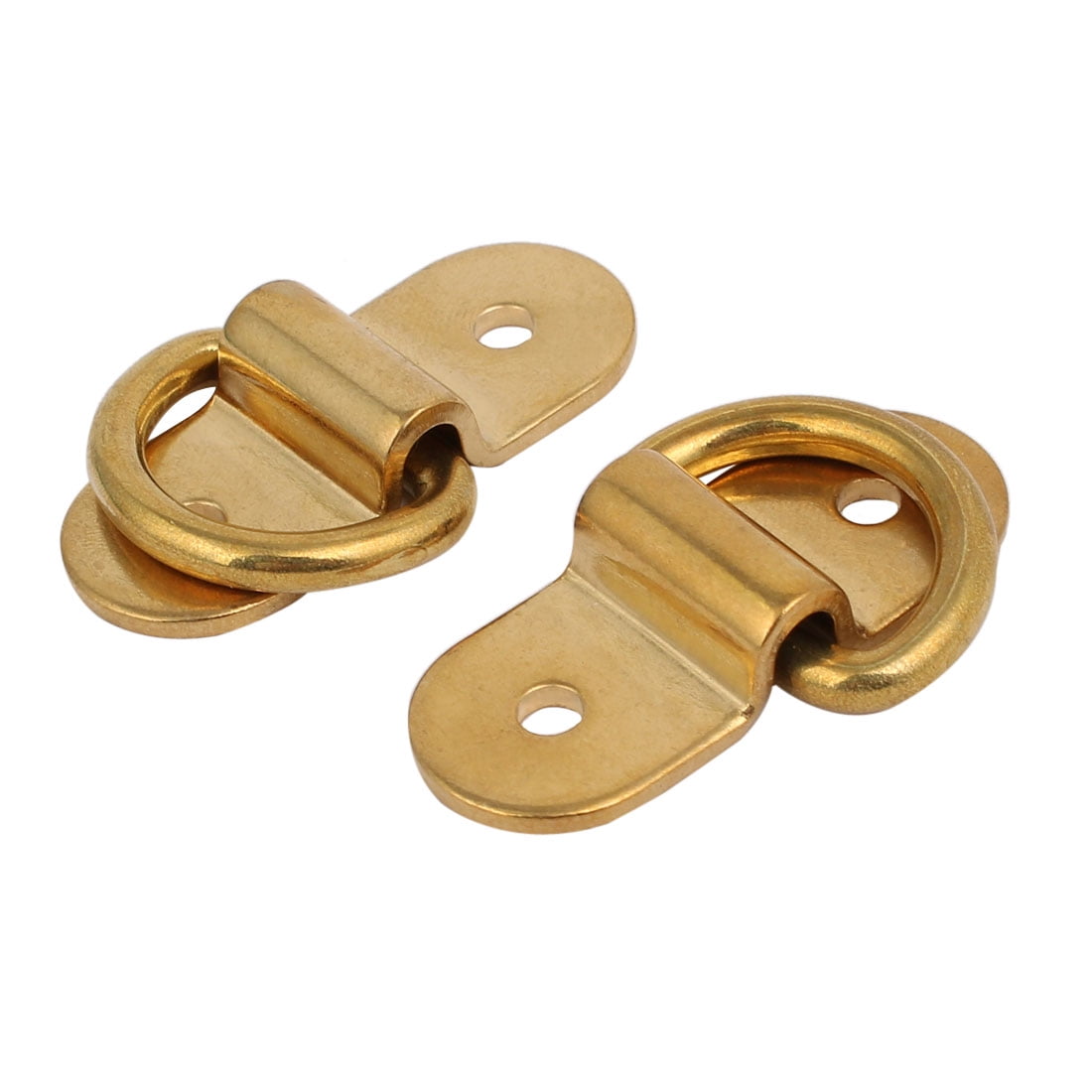 Unique Bargains 4/5" D Ring Brass Surface-Mounted Brass Tie Down ...