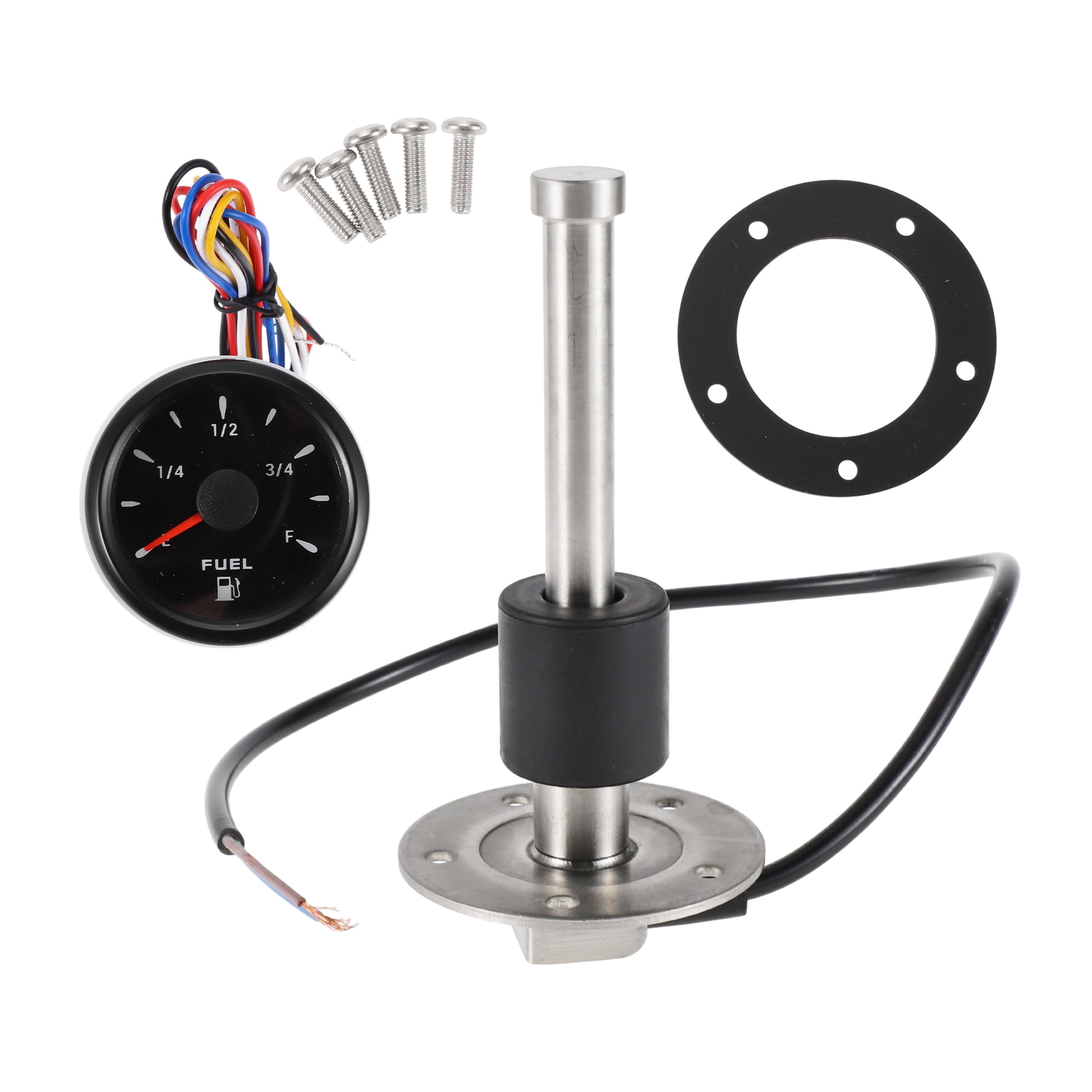 Unique Bargains 4.92" Fuel Sending Unit and Gauge Kit Boat Fuel Sending ...
