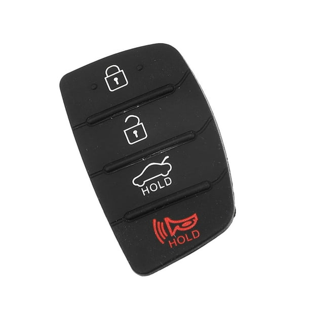 Unique Bargains 4 Button Car Remote Fob Case Cover Insert Rubber Pad ...