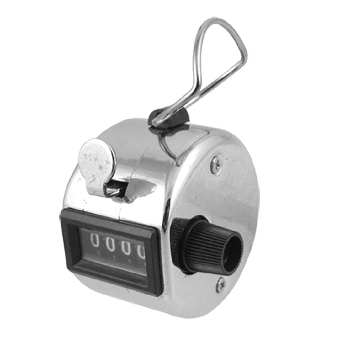 Unique Bargains 4 Digits Metal Hand Tally Counter Clicker for Statistic ...