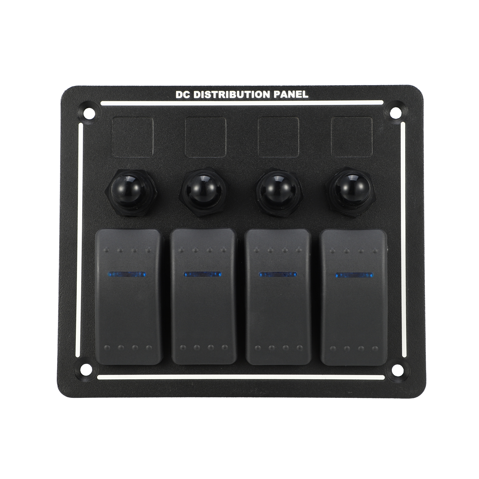 Unique Bargains 4 Gang Car Rocker Switch Panel Waterproof 3 Pin Toggle ...