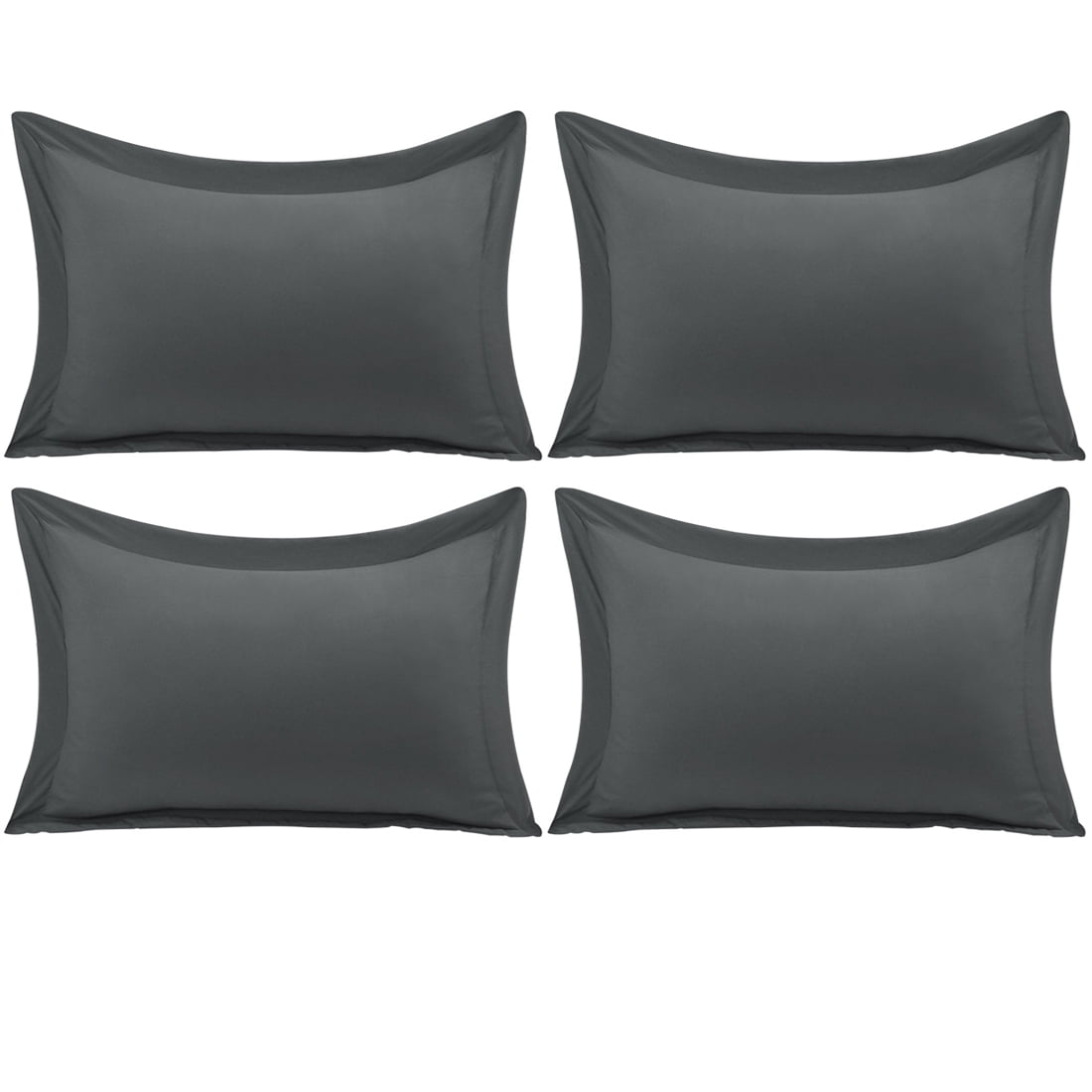 Unique Bargains 4-Pack Envelope Closure Pillow Sham No Zipper Standard ...